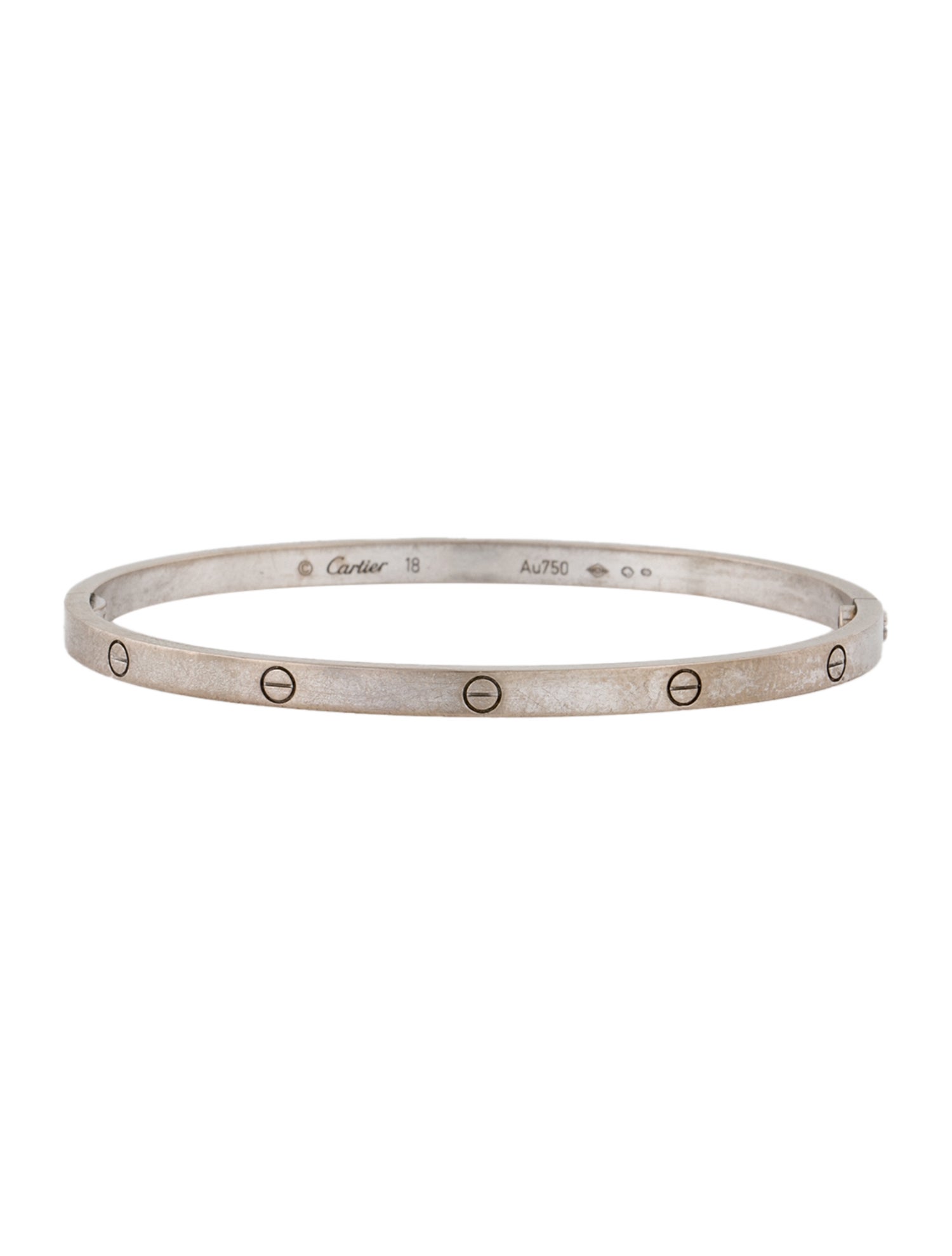 Cartier LOVE Bracelet Small Model - 18K White Gold Bangle, Bracelets ...