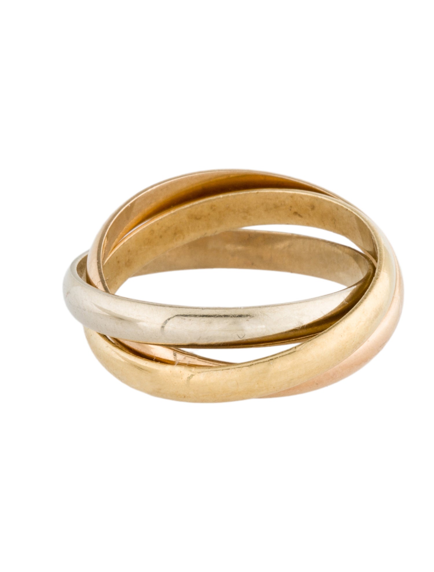 Cartier Trinity Ring, Small Model - 18K Yellow Gold Rolling Ring, Rings - CRT129393 | The RealReal