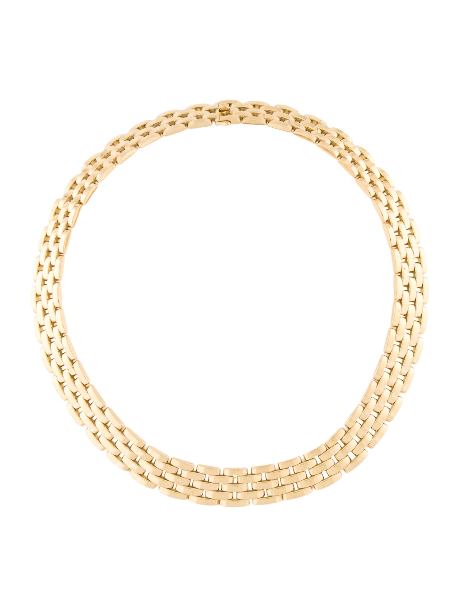 Cartier Vintage Maillon Panthère Collar Necklace - 18K Yellow Gold ...