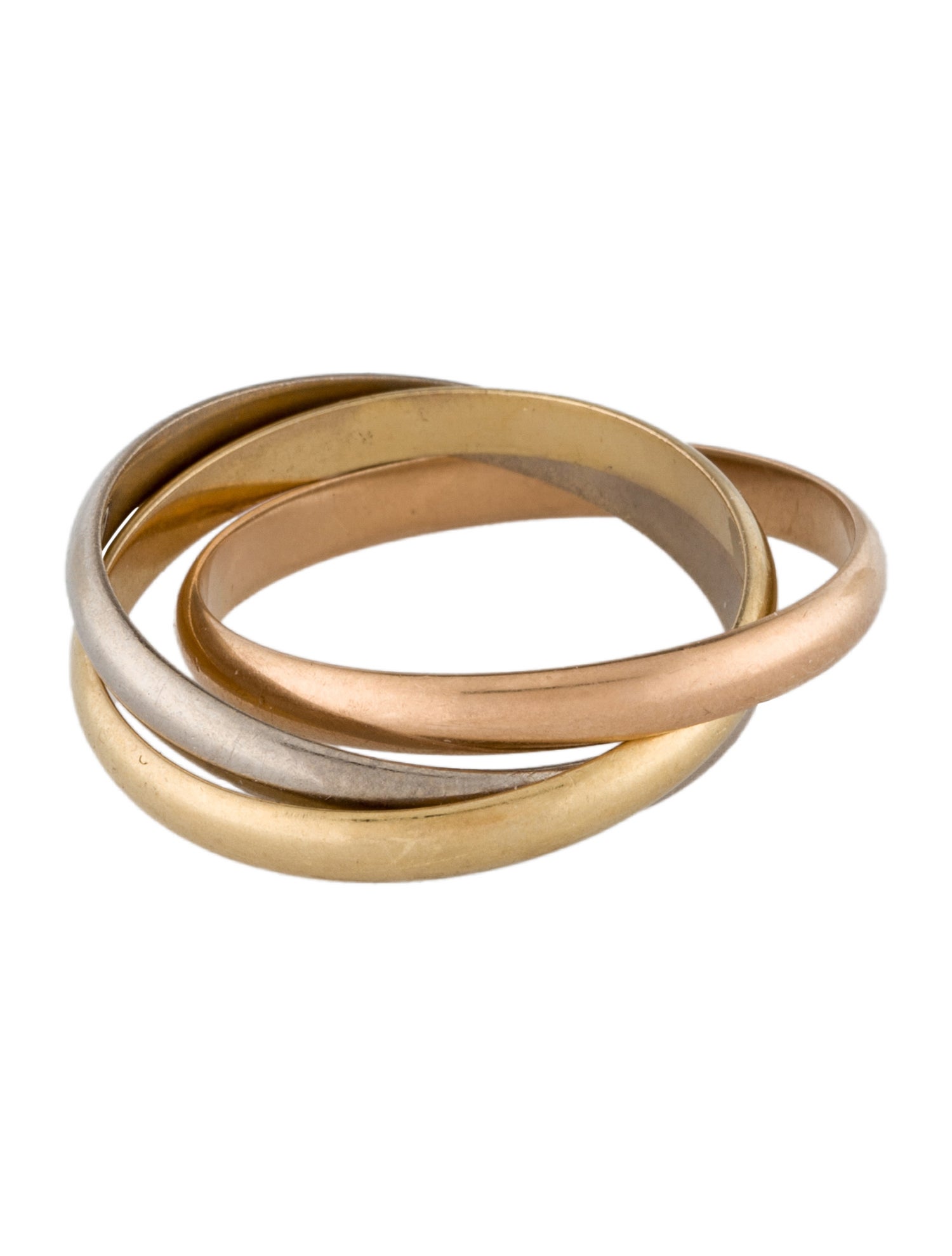 Cartier Trinity Ring, Small Model - 18K Yellow Gold Rolling Ring, Rings ...