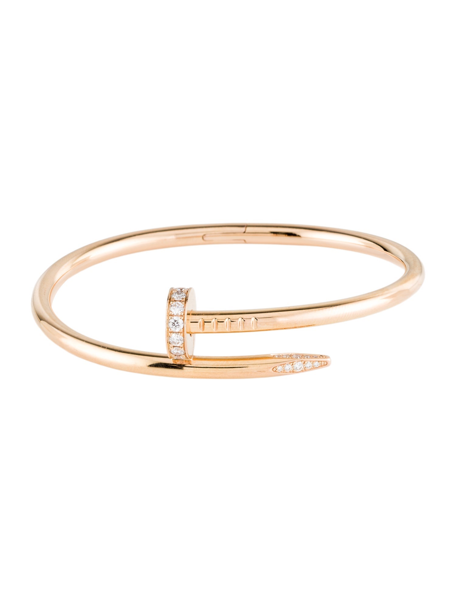 Cartier Diamond Juste un Clou Bracelet, Classic Model - 18K Yellow Gold ...