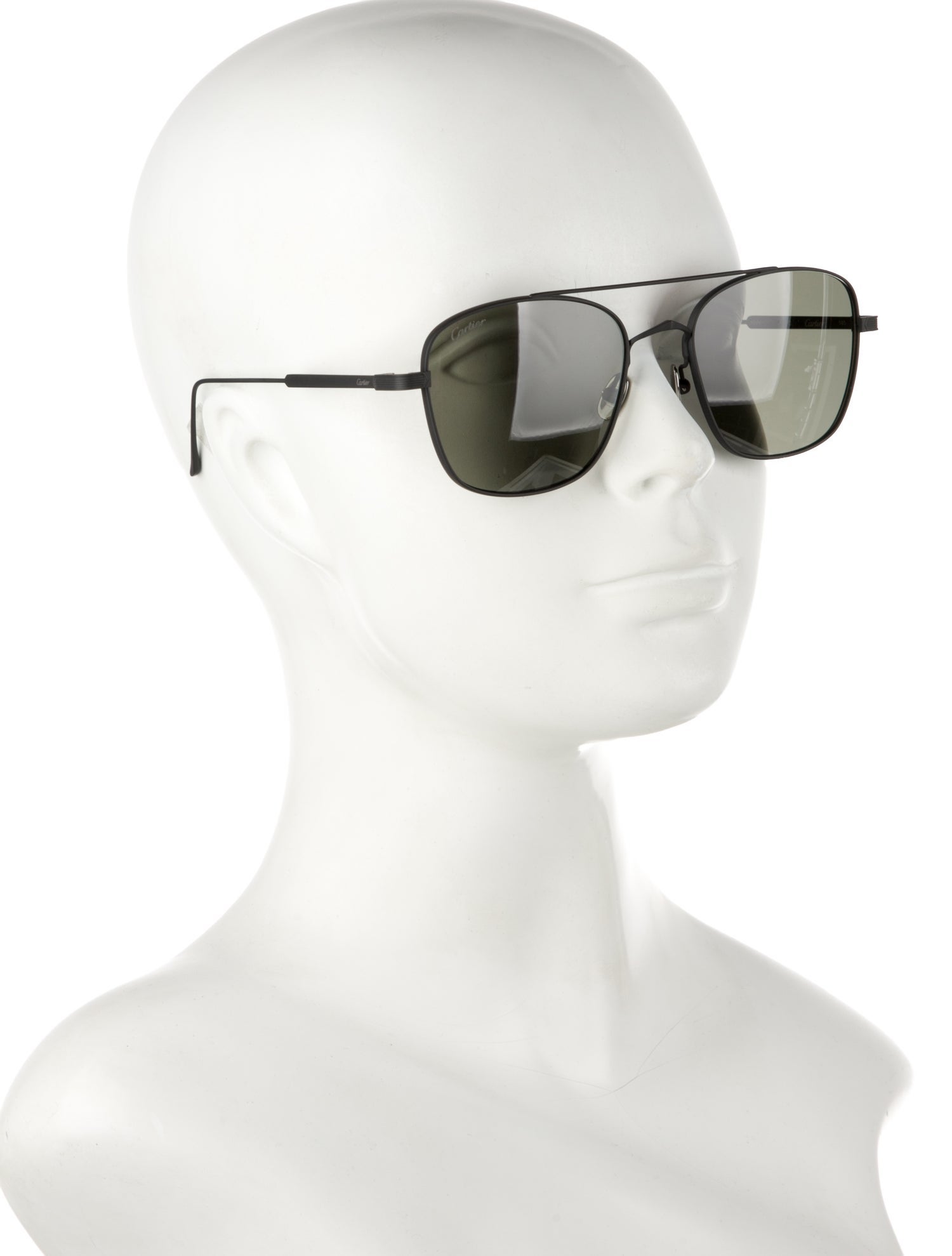 Cartier Square Tinted Sunglasses - Black Sunglasses, Accessories ...