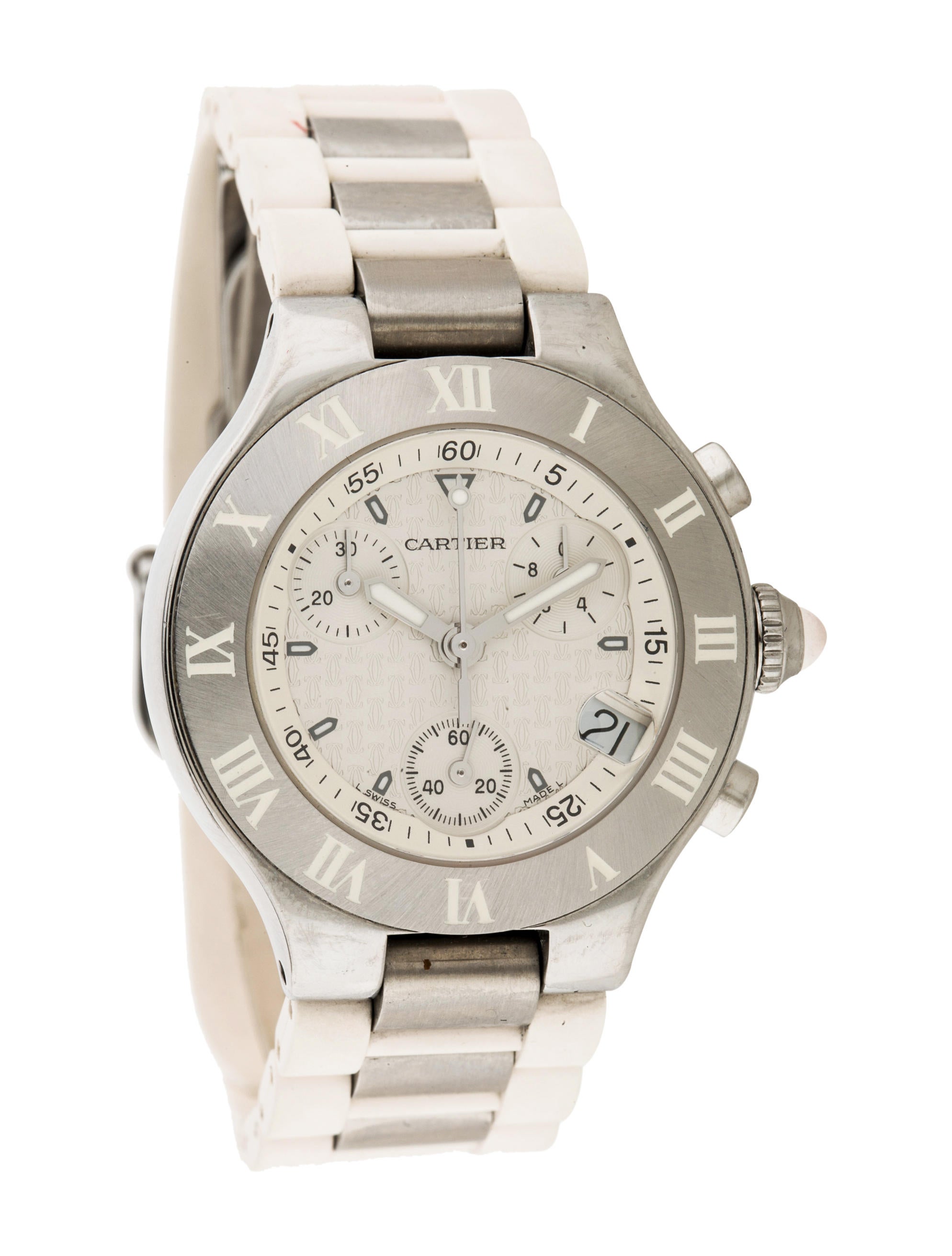 Cartier Chronograph 21 Watch - Bracelet - CRT21462 | The RealReal