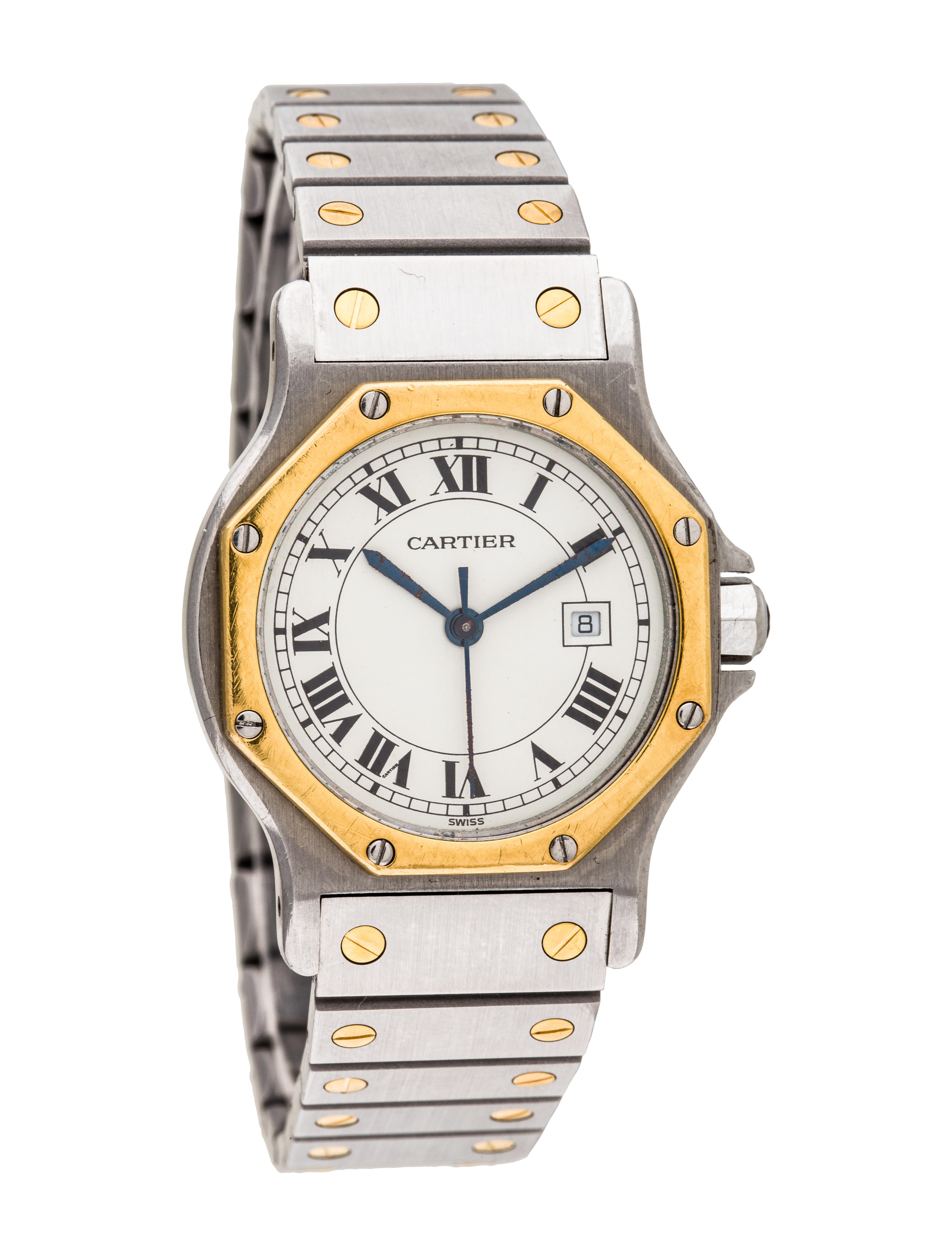 Cartier Octagon Santos Watch - Bracelet - CRT29060 | The RealReal