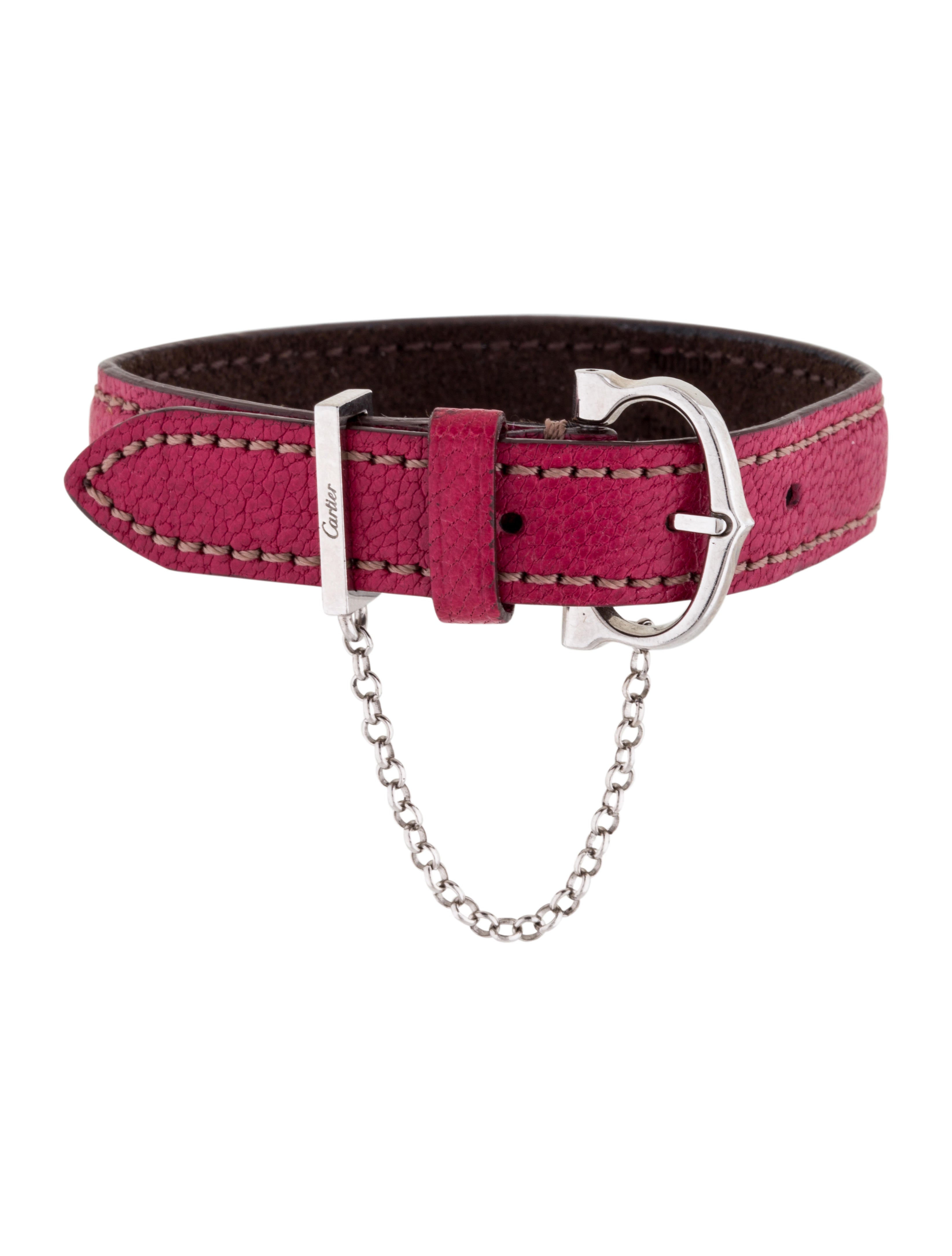 Cartier Must Red Leather Bracelet - Bracelets - CRT29297 | The RealReal