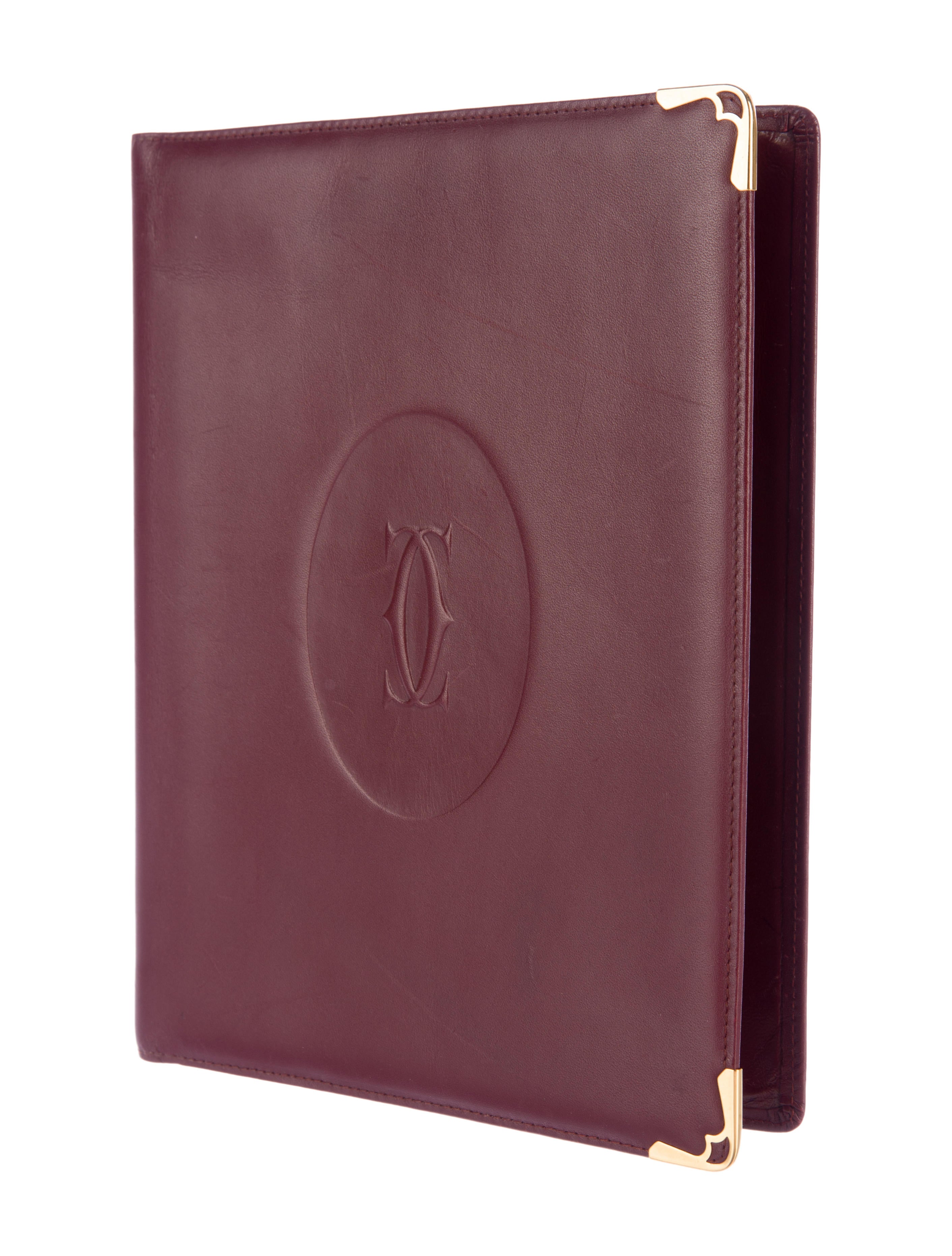 Cartier Leather Notebook - Burgundy Books, Stationery & Pens, Decor ...