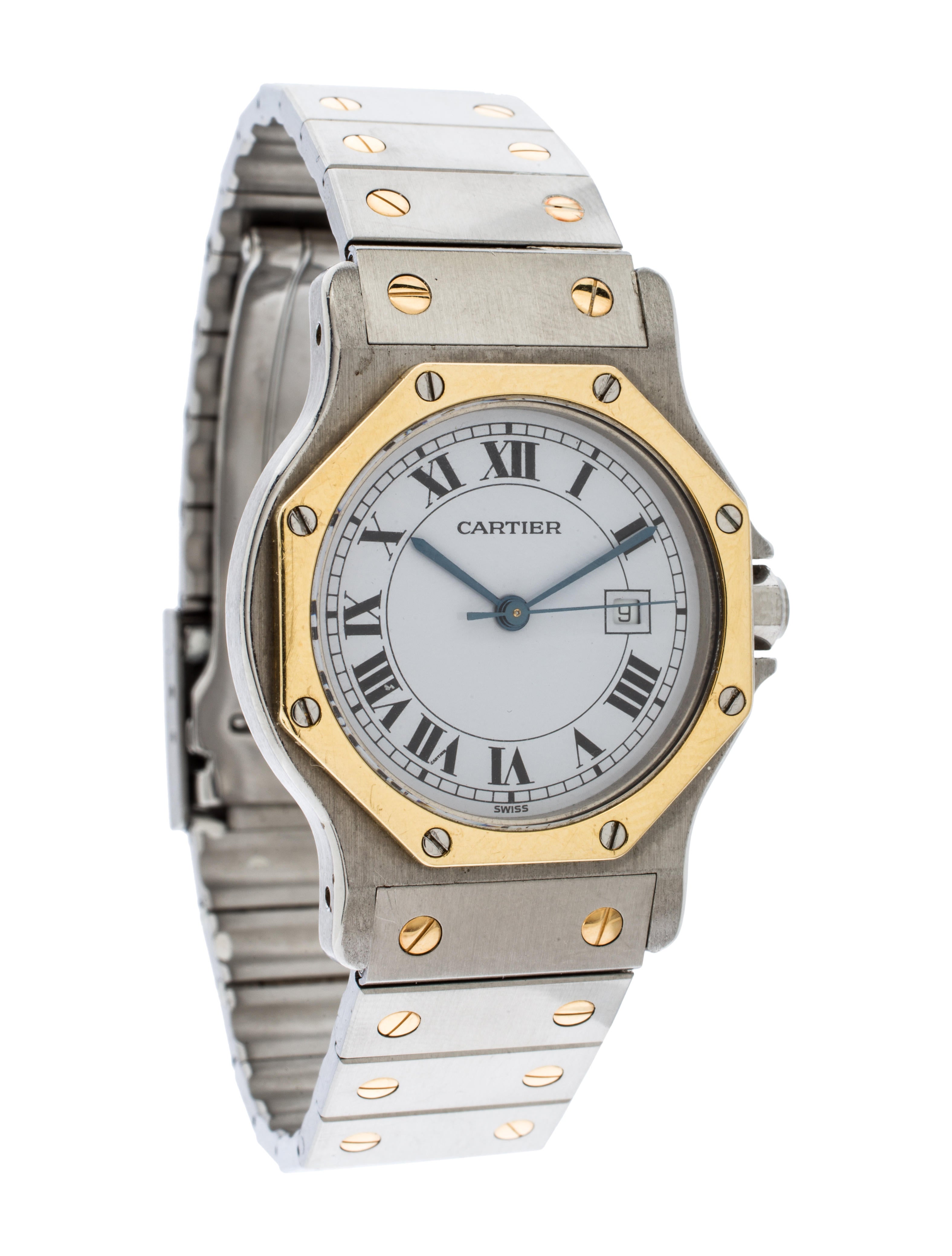 Cartier Santos Octagon Watch - CRT30359 | The RealReal