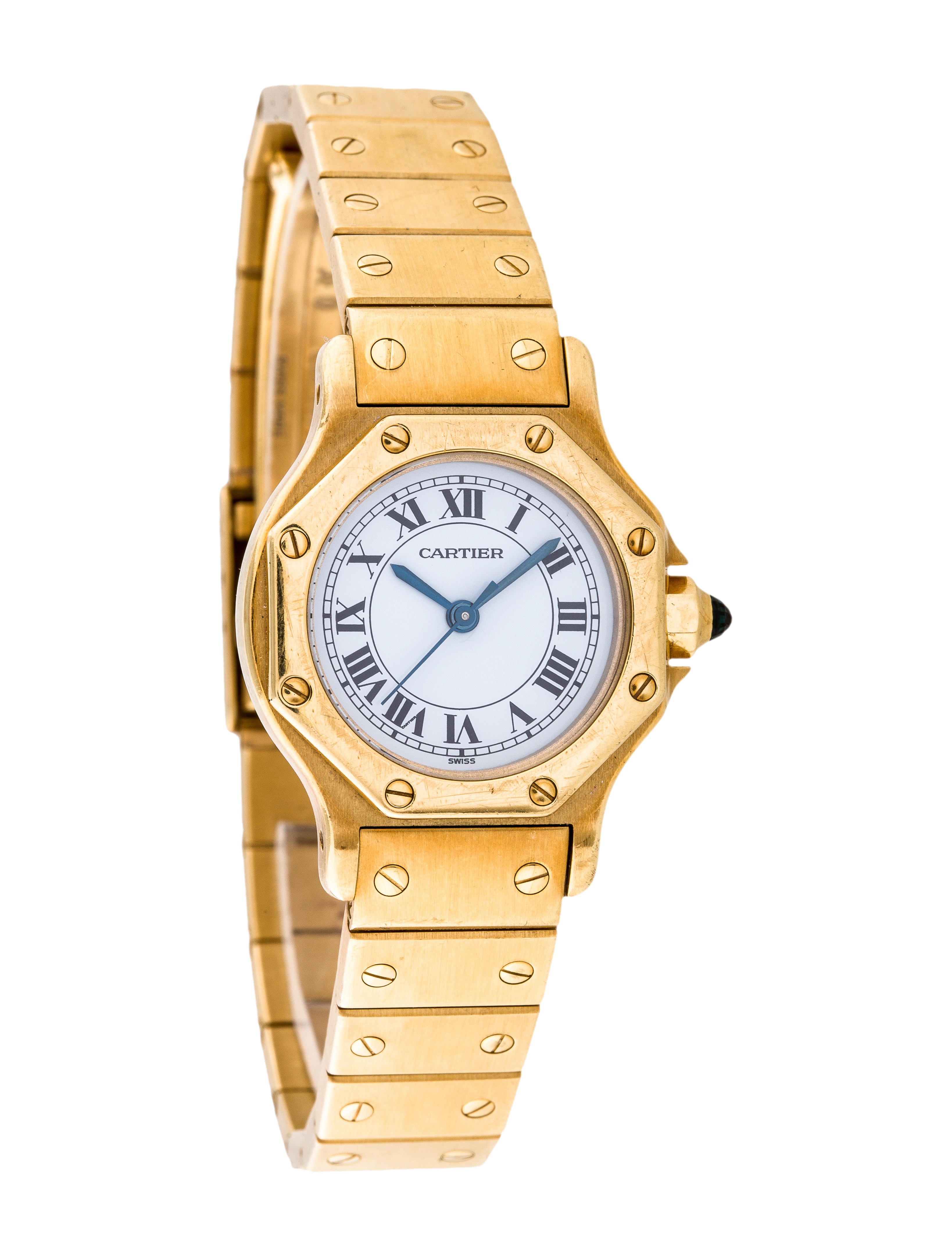 Cartier Octagon Santos Watch - CRT32601 | The RealReal