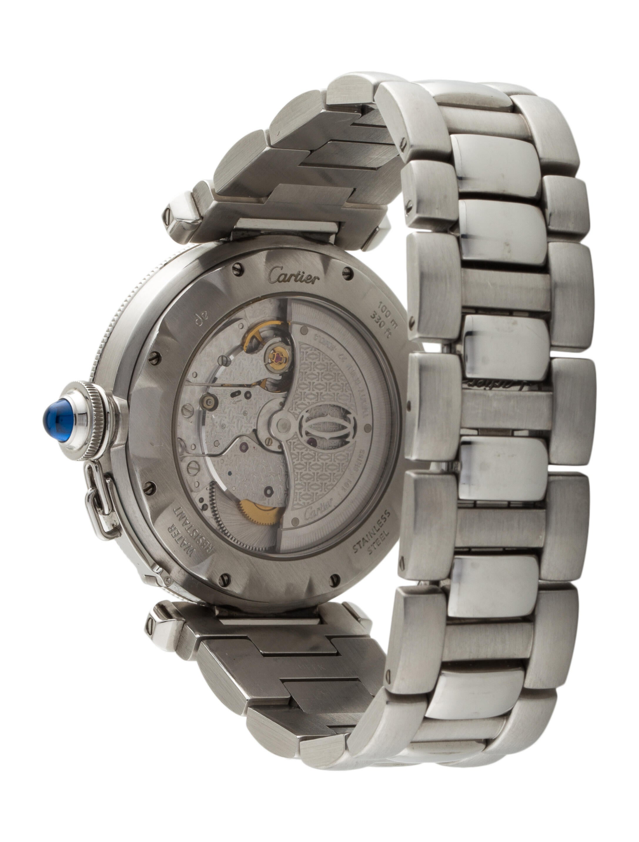 Cartier Pasha De Cartier Grid Watch - W31059H3 | The RealReal