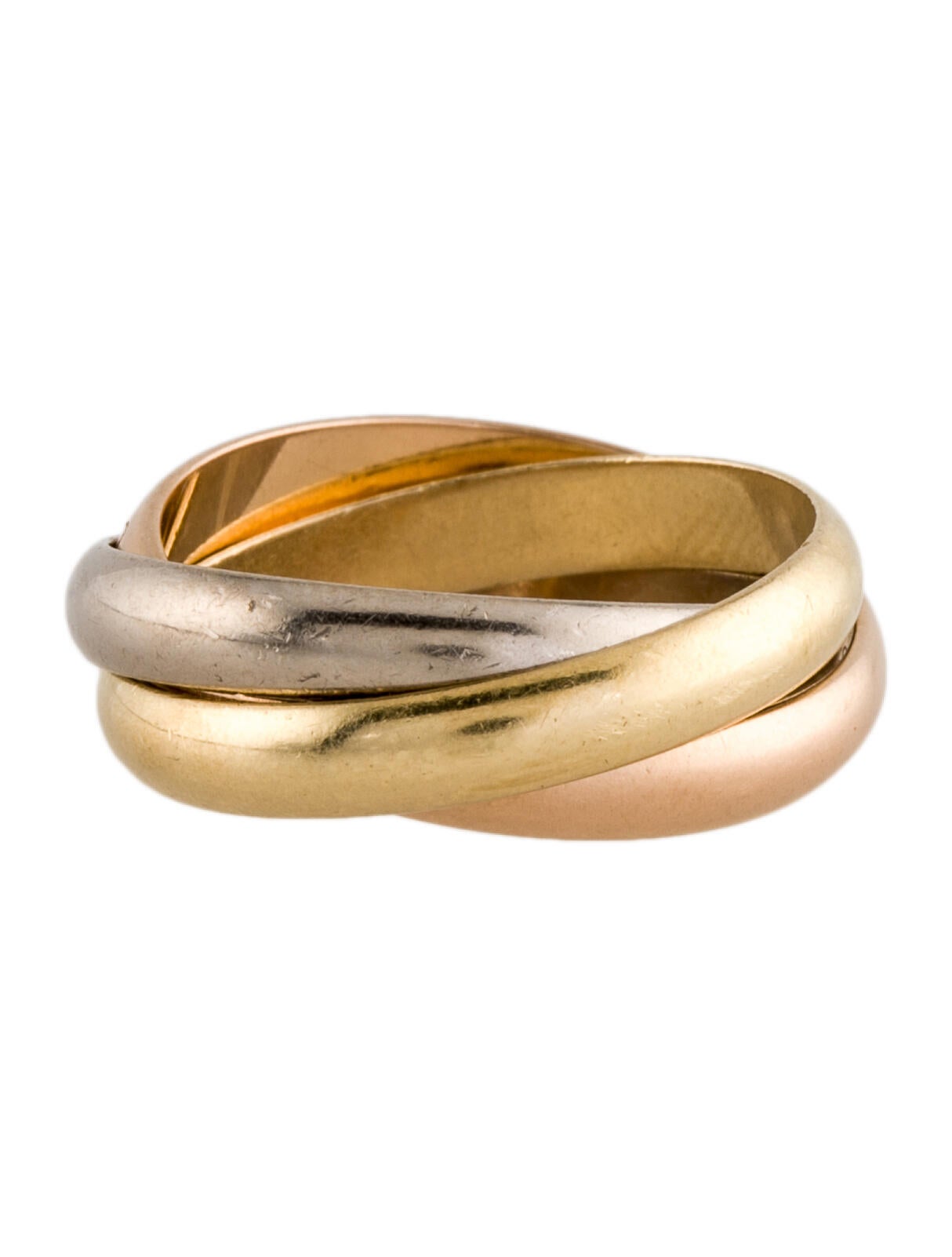 Cartier Classic Trinity Ring - 18K Yellow Gold Rolling Ring, Rings ...