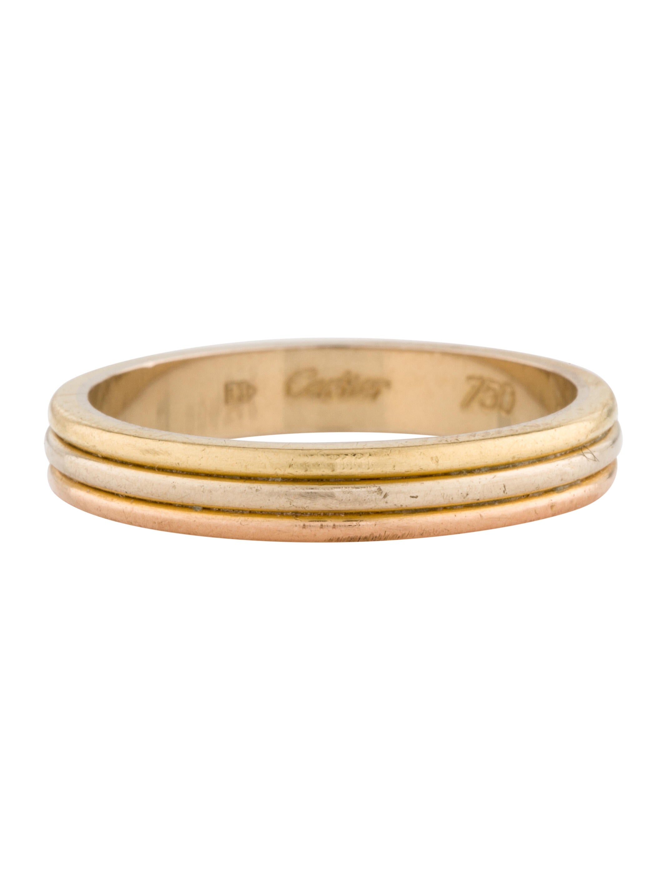 Cartier Vintage Vendôme Louis Cartier Wedding Band - 18K Yellow Gold ...