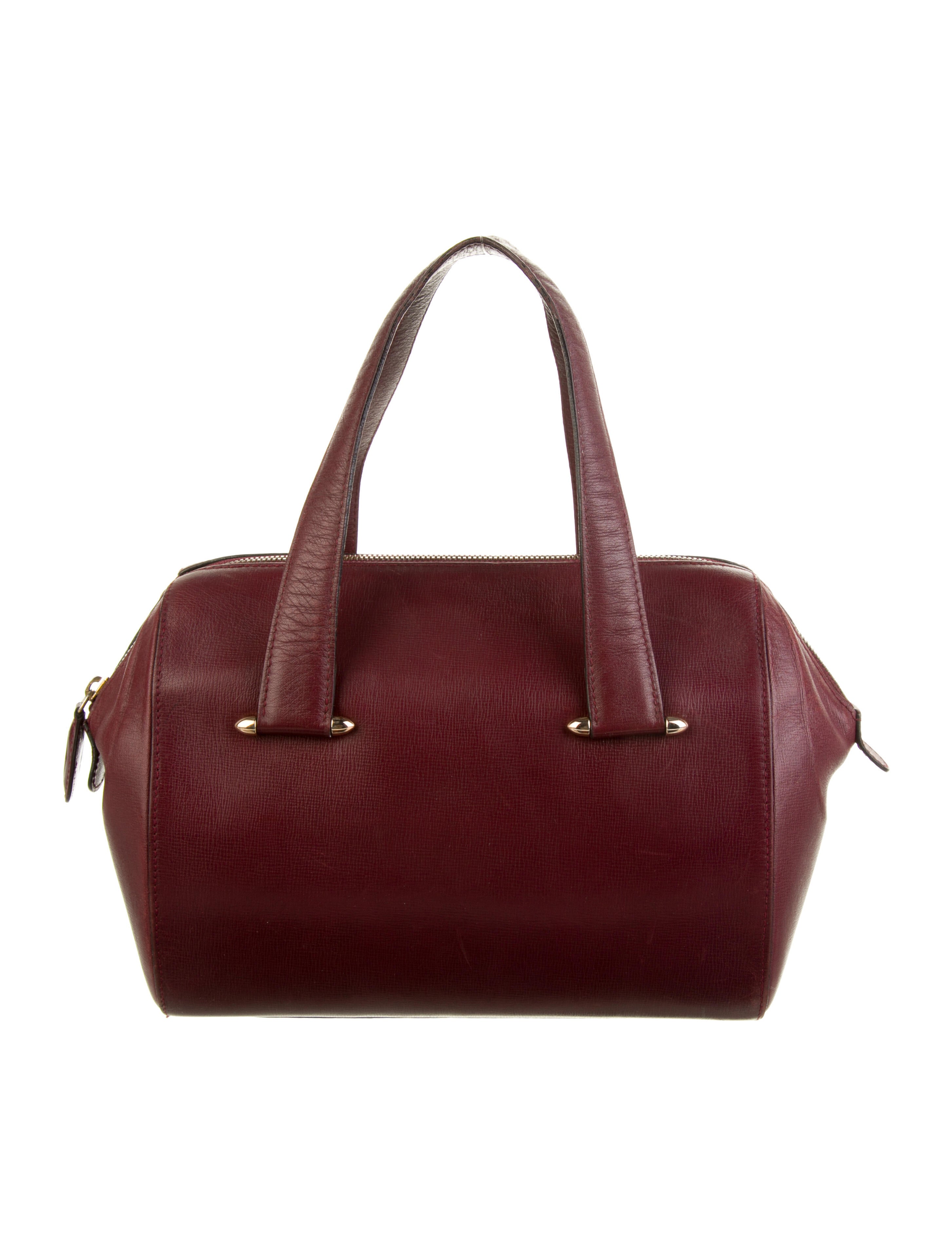 Cartier Leather Handle Bag - Burgundy Handle Bags, Handbags - CRT85725 ...