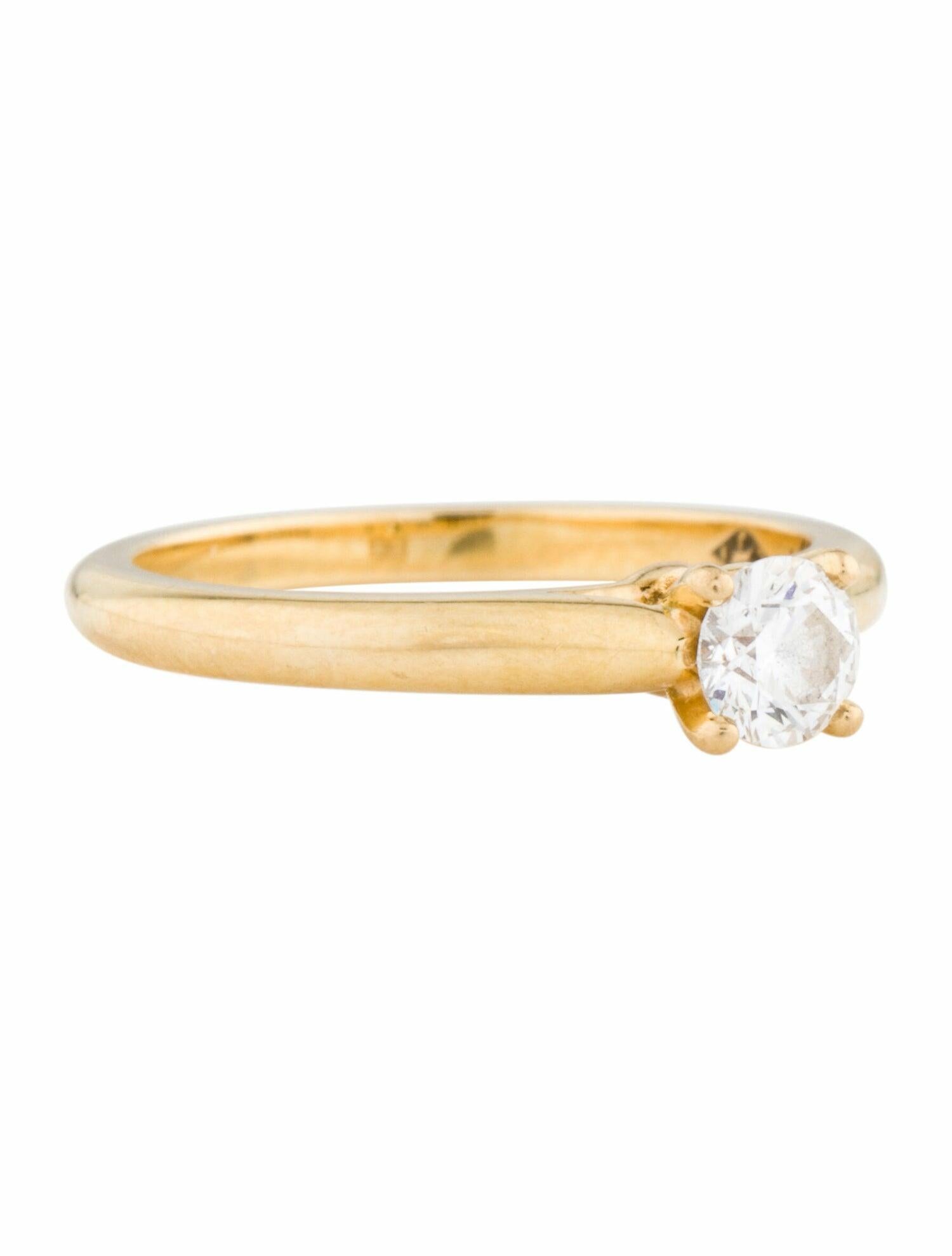 Cartier Diamond Solitaire 1895 Engagement Ring - Gold, 18K Yellow Gold ...