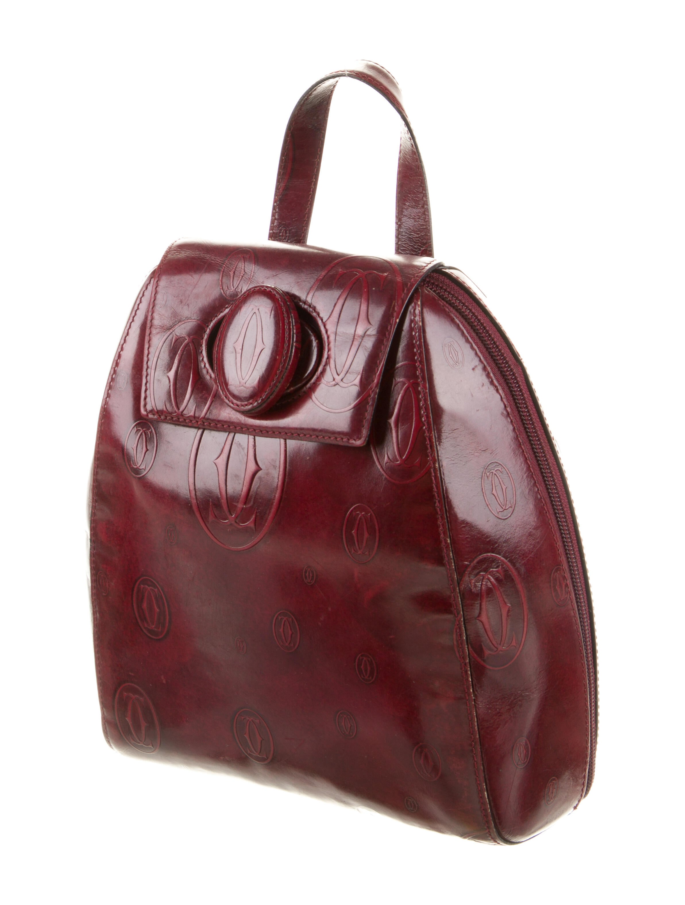 Cartier Leather Backpack Bag - Red Backpacks, Handbags - CRT85978 | The ...