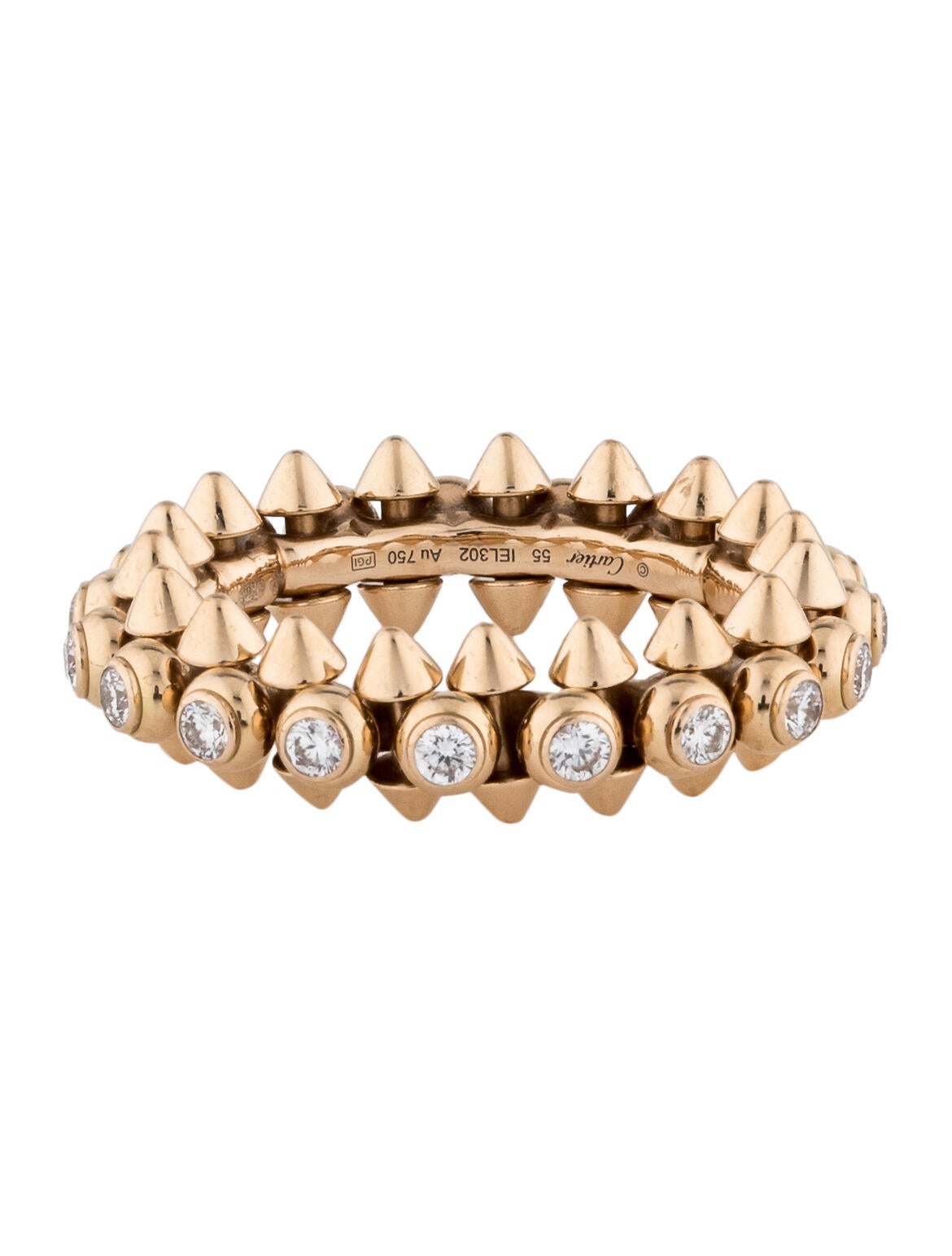 Cartier Diamond Clash de Cartier Band - 18K Rose Gold Band, Rings ...