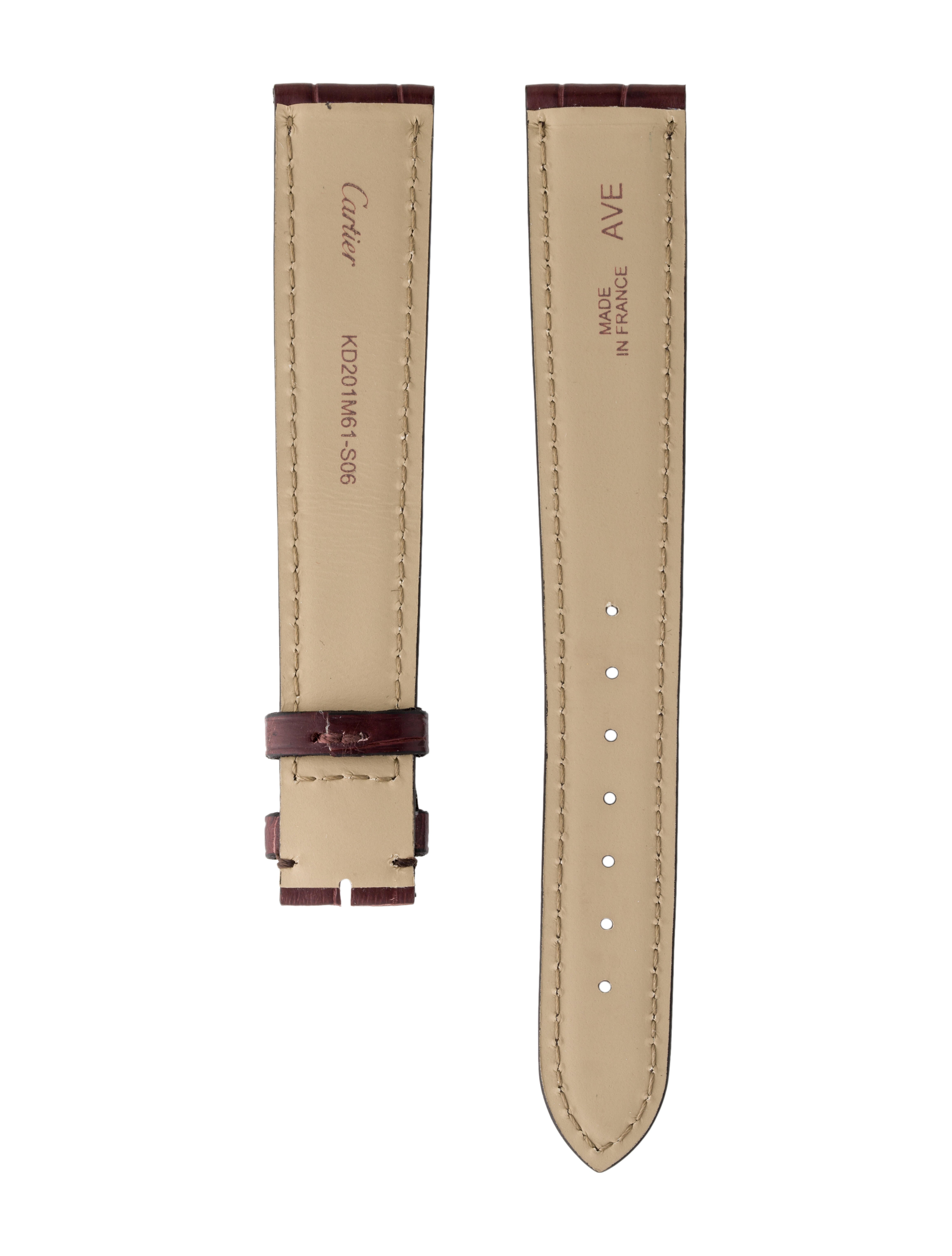 Cartier 19mm x 16mm Alligator Watch Strap - Black - CRT87313 | The RealReal