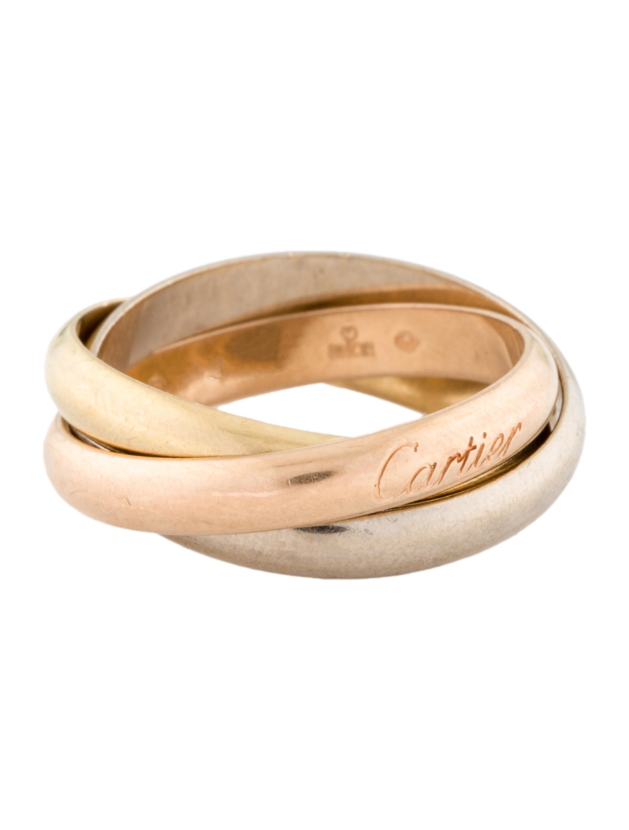 Cartier Trinity Ring - 18K Yellow Gold Rolling Ring, Rings - CRT87368 ...