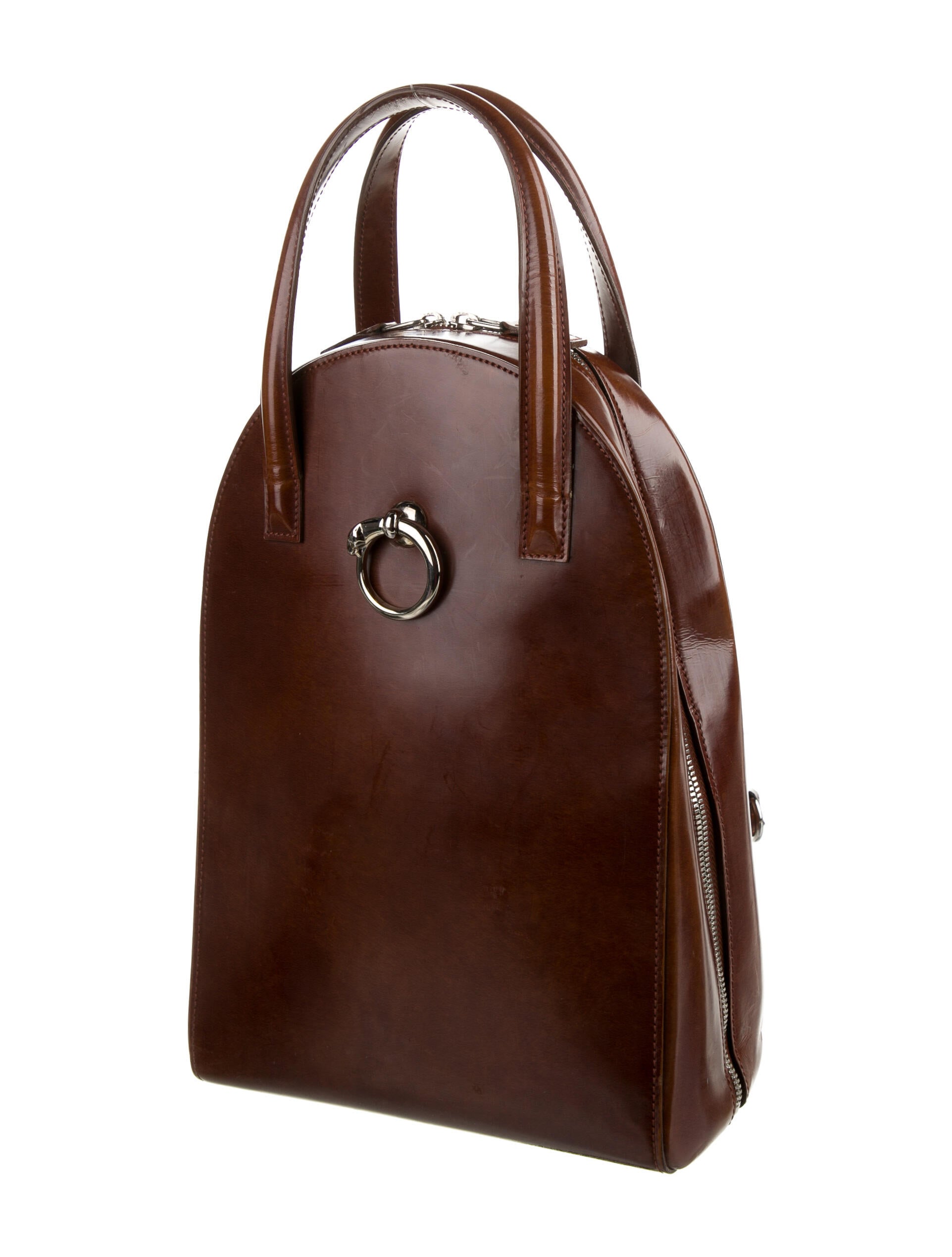 Cartier Smooth Leather Backpack - Brown Backpacks, Handbags - CRT87577 ...