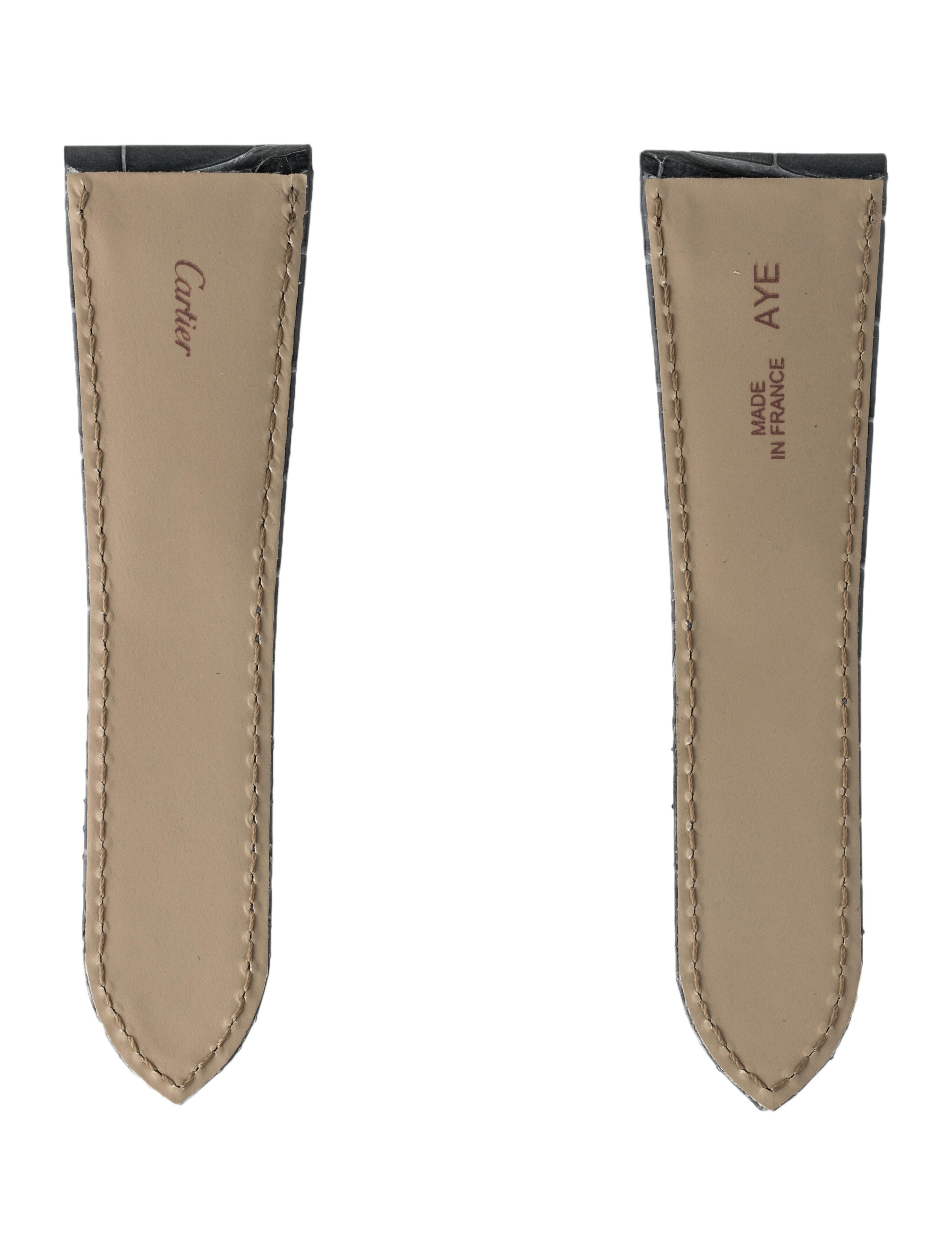 Cartier 26mm x 20mm Alligator Watch Strap for Double Deployant Buckle ...