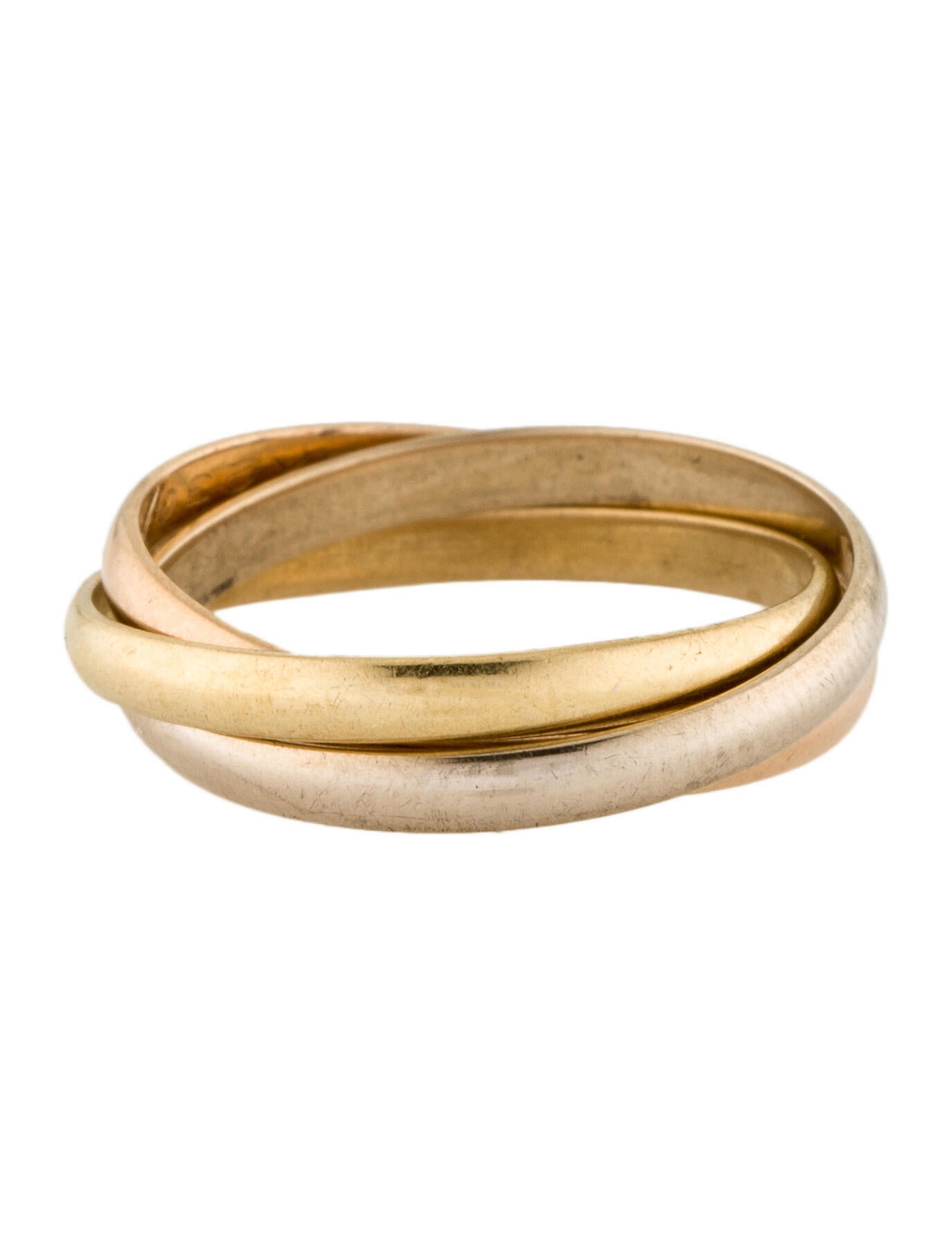 Cartier Small Trinity Ring - 18K Yellow Gold Rolling Ring, Rings ...