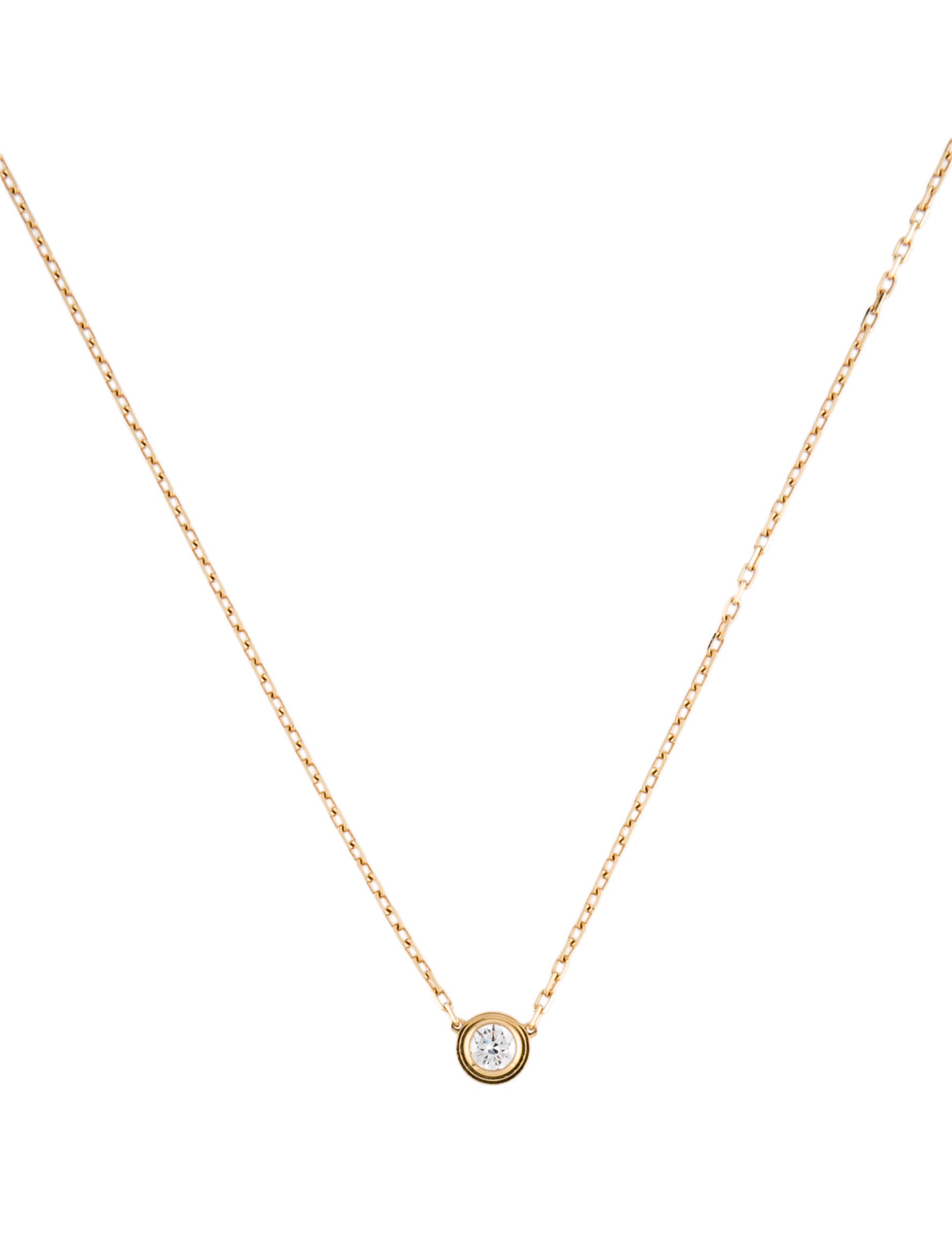 Cartier Platinum Diamond Lavalier Necklace - Platinum Pendant Necklace ...