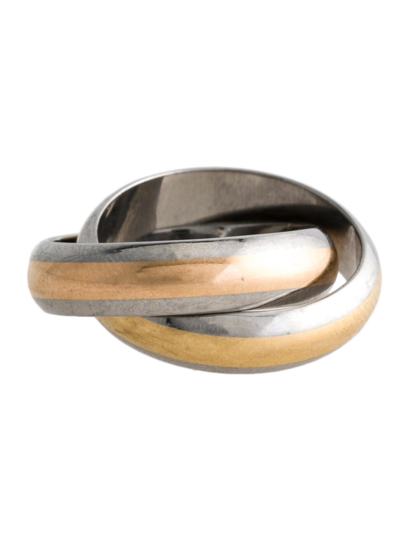 Cartier Vintage Trinity Rolling Ring - 18K Yellow Gold Rolling Ring ...