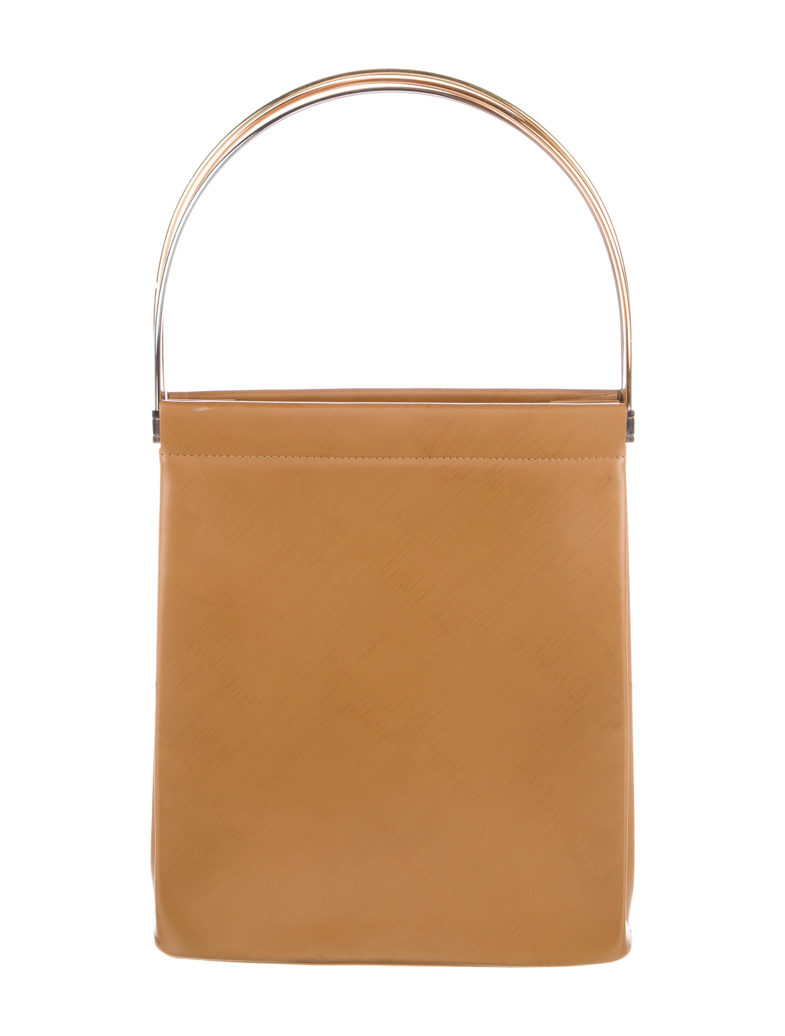 Cartier Leather Trinity Handle Bag - Burgundy Handle Bags, Handbags - CRT89875 | The RealReal