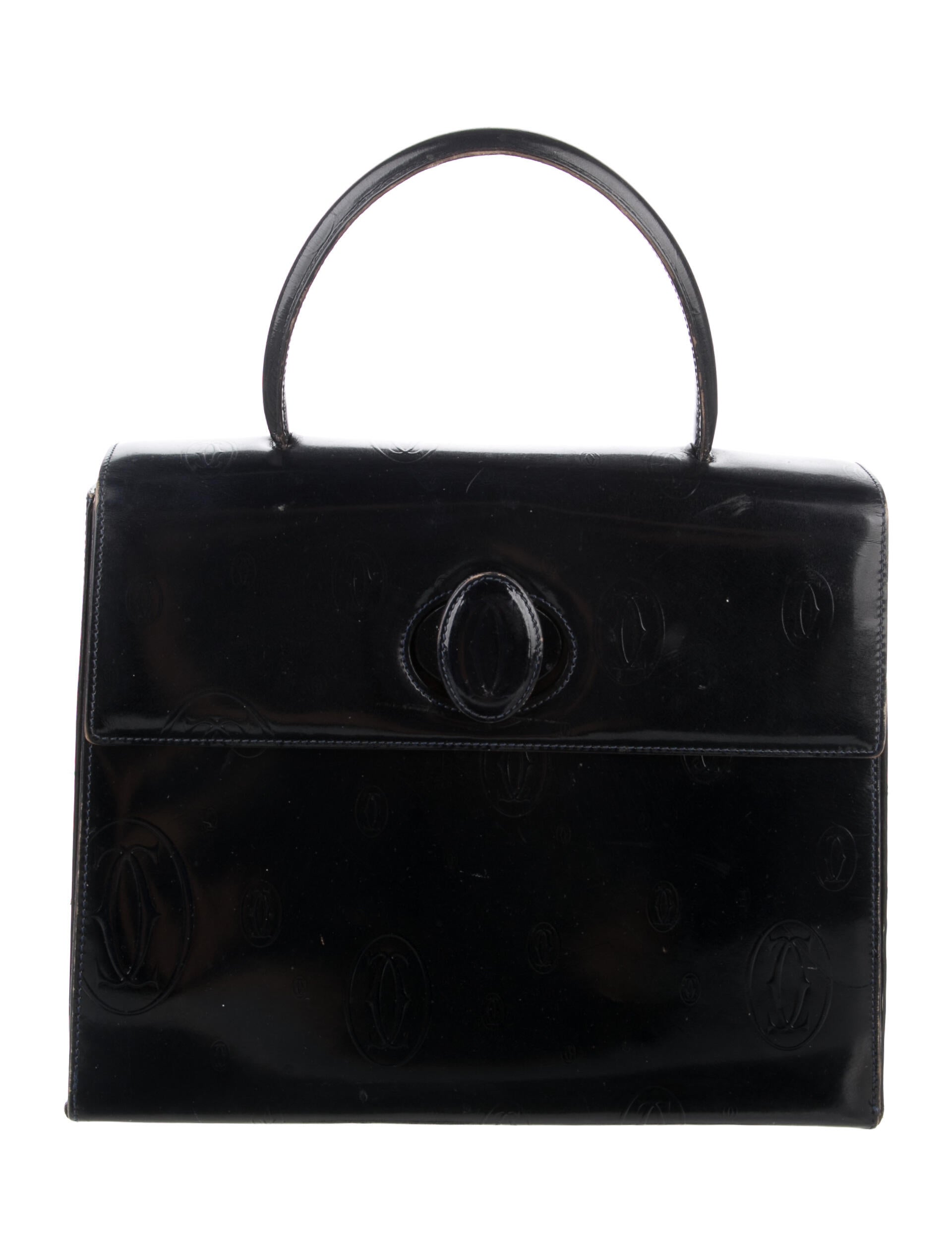 Cartier Leather Box Bag - Black Handle Bags, Handbags - CRT41947 | The ...