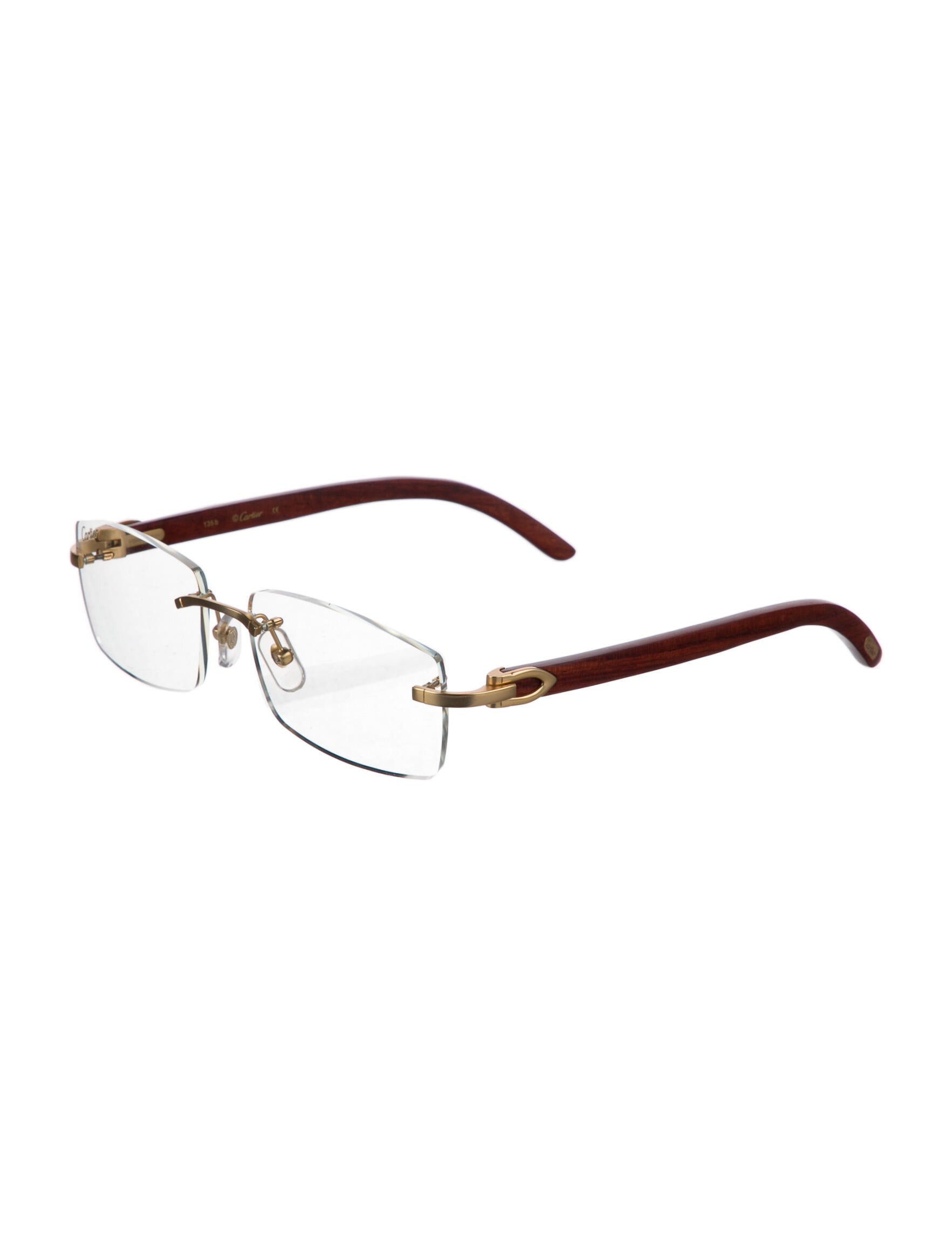 Cartier Square Eyeglasses - Brown Eyeglasses, Accessories - CRT89986 ...