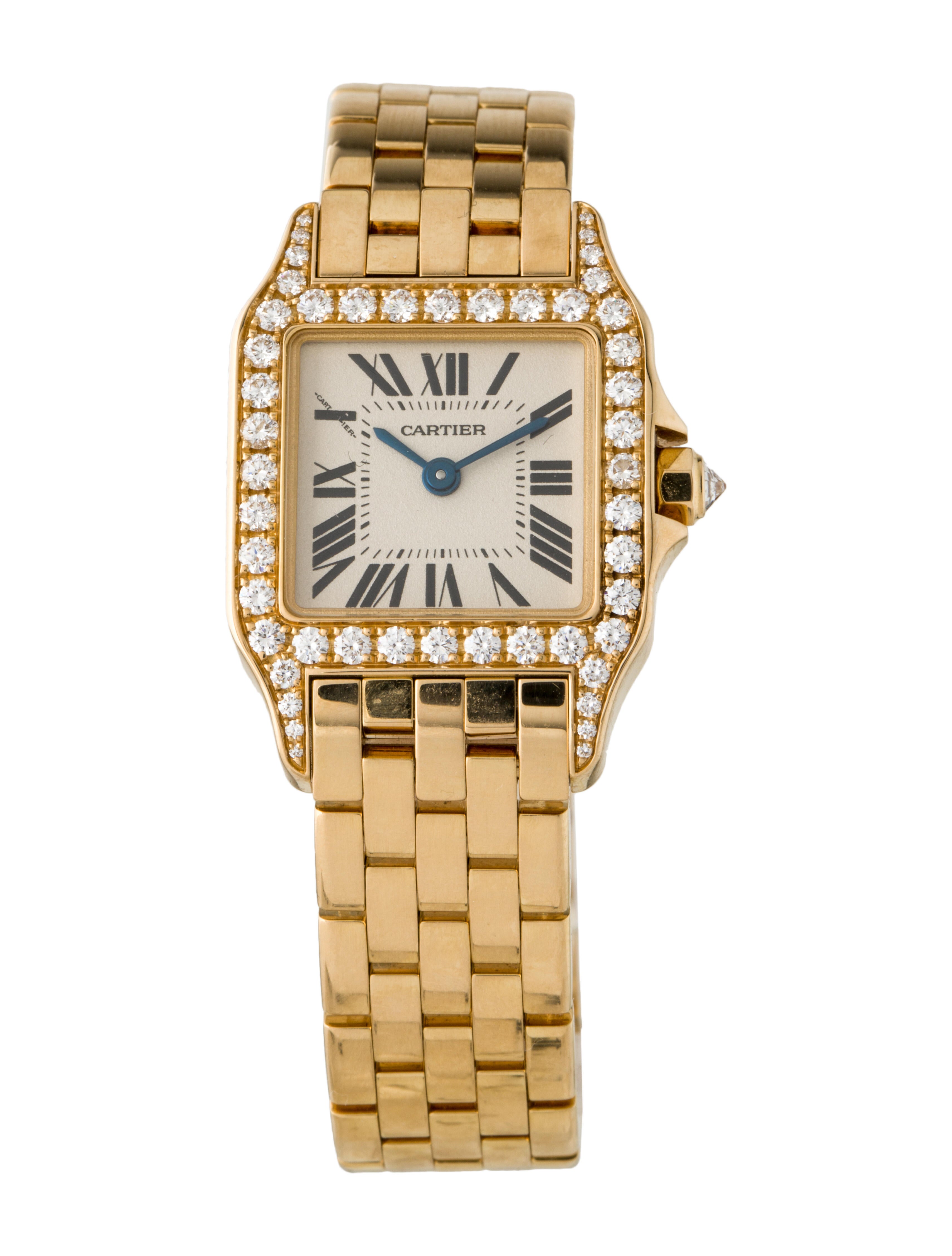 Cartier Mini Santos Demoiselle Watch - WF9011Z8 | The RealReal