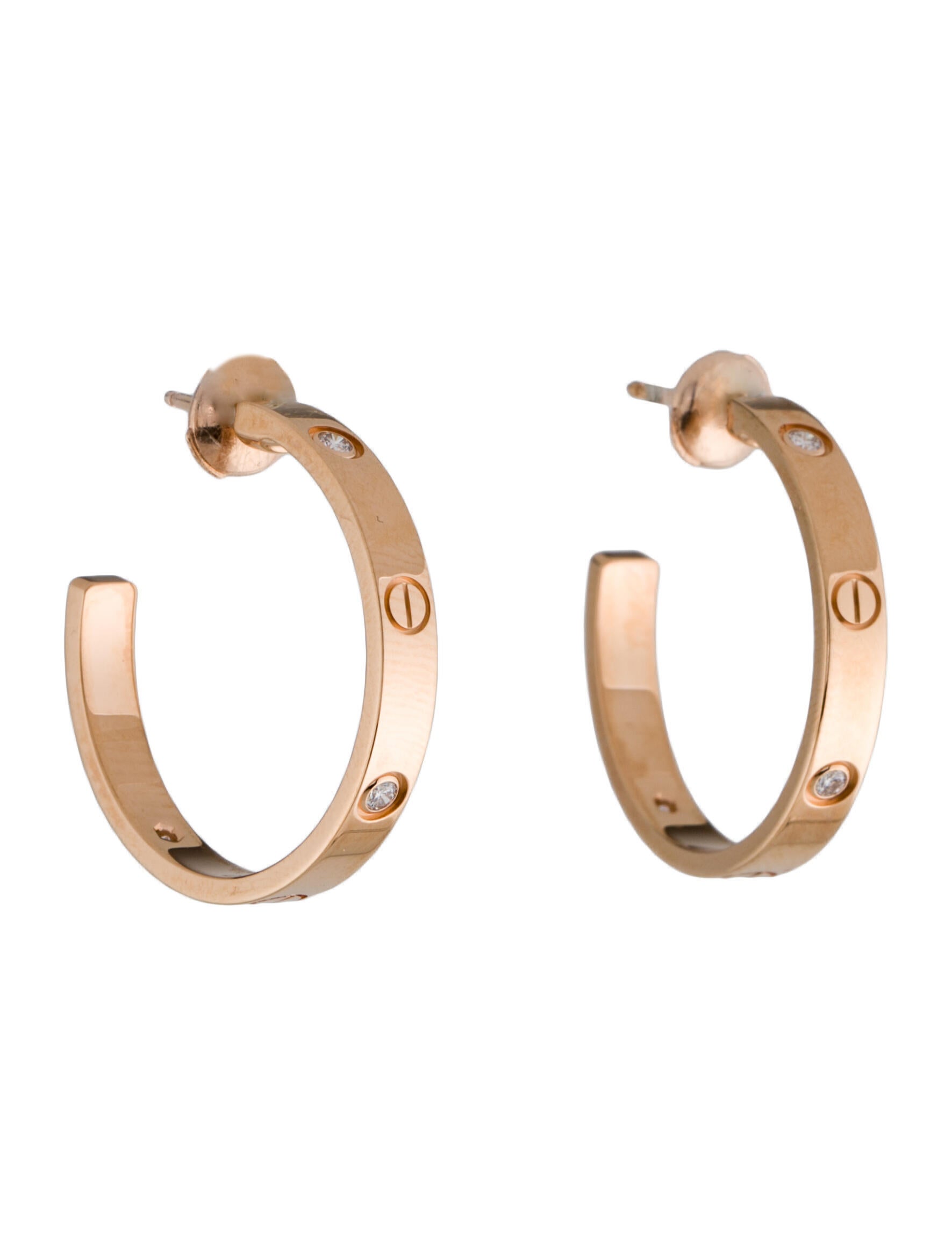 Cartier Écrou de Cartier Earrings - 18K Rose Gold Hoop, Earrings ...
