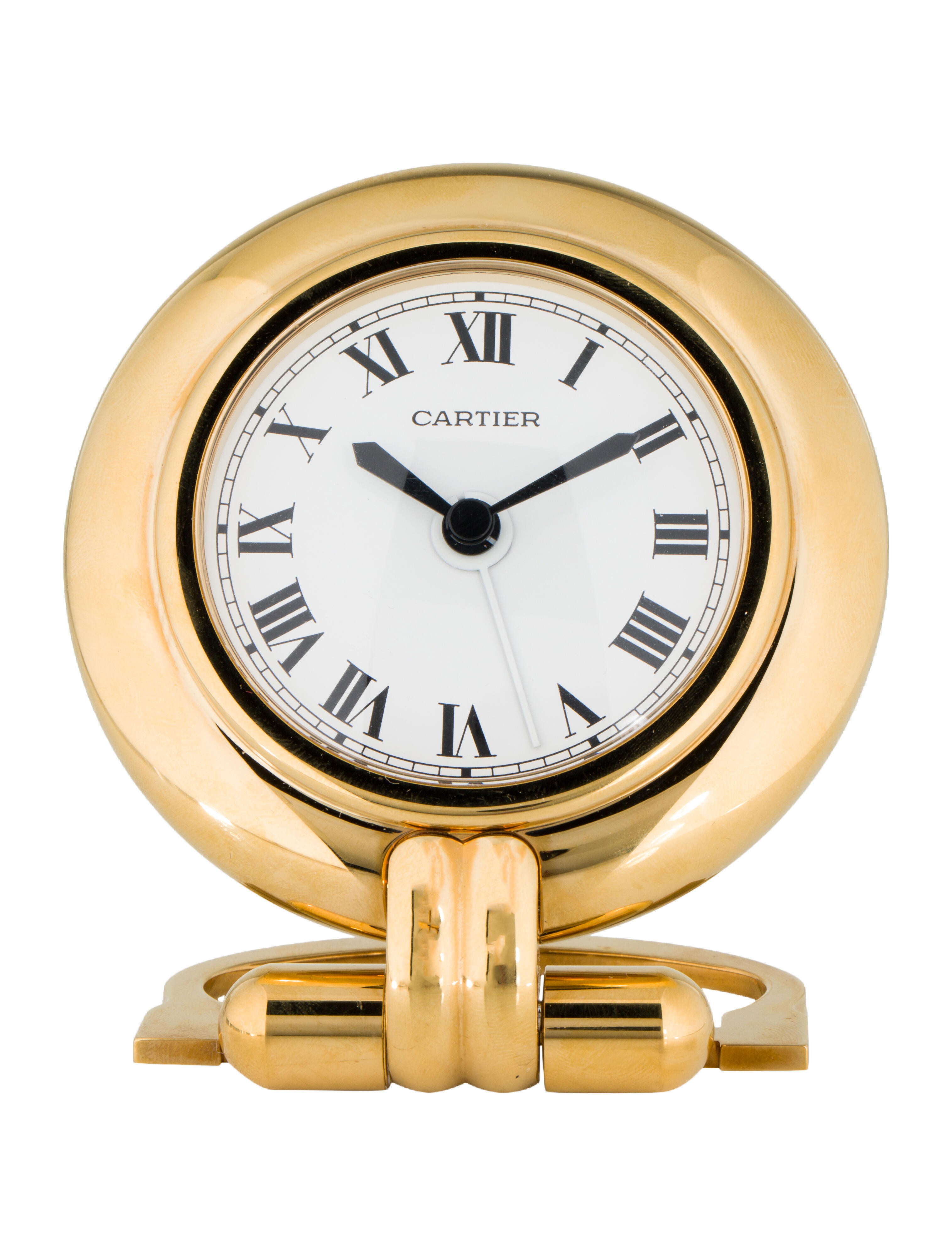 Cartier Vintage Must de Cartier Colisée Alarm Clock - Gold Decorative ...