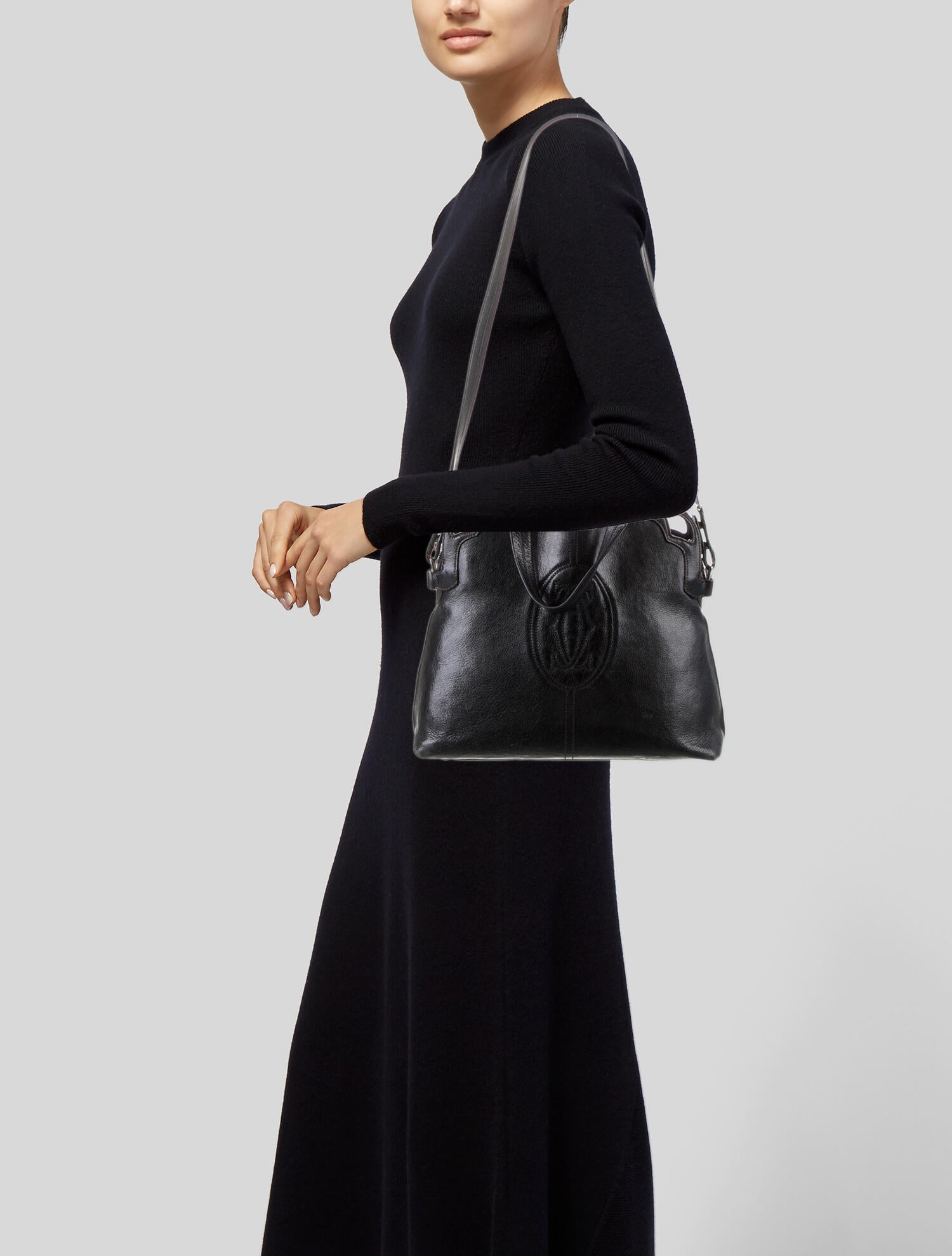Cartier Leather Marcello de Cartier Top Handle Bag - Black Shoulder ...