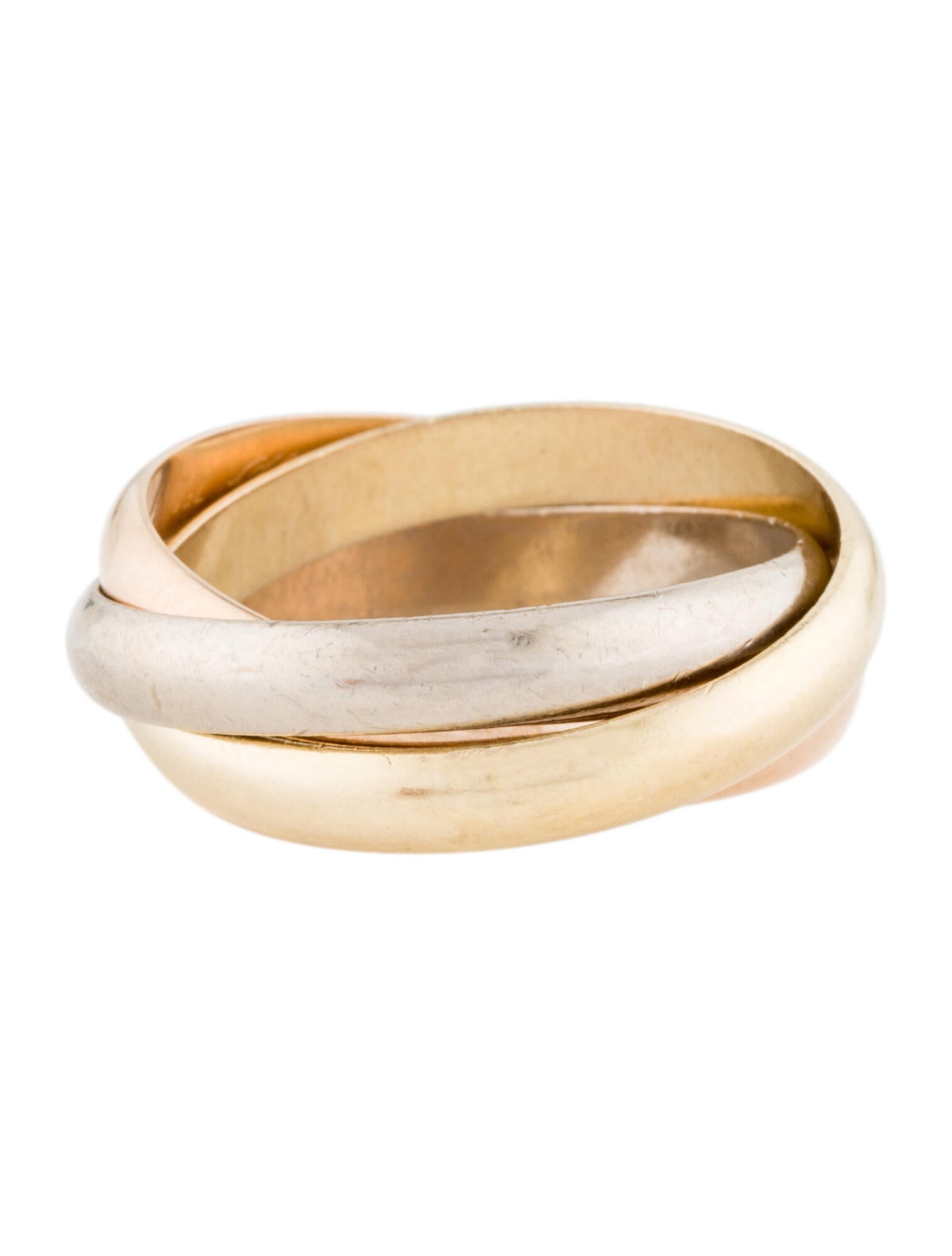 Cartier Trinity Ring - 18K Yellow Gold Rolling Ring, Rings - CRT95180 ...