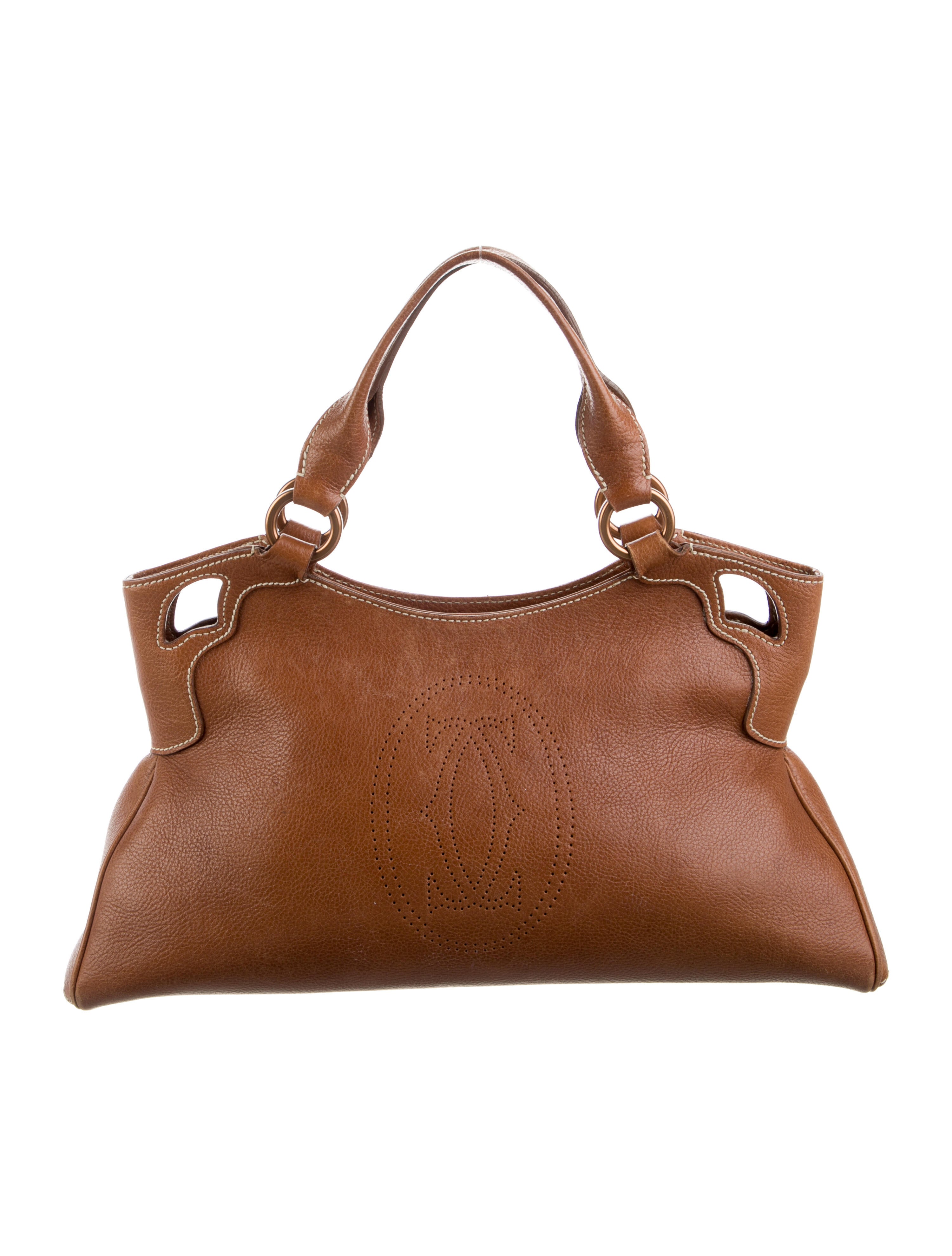 Cartier Marcello de Cartier Handbag - Brown Handle Bags, Handbags ...