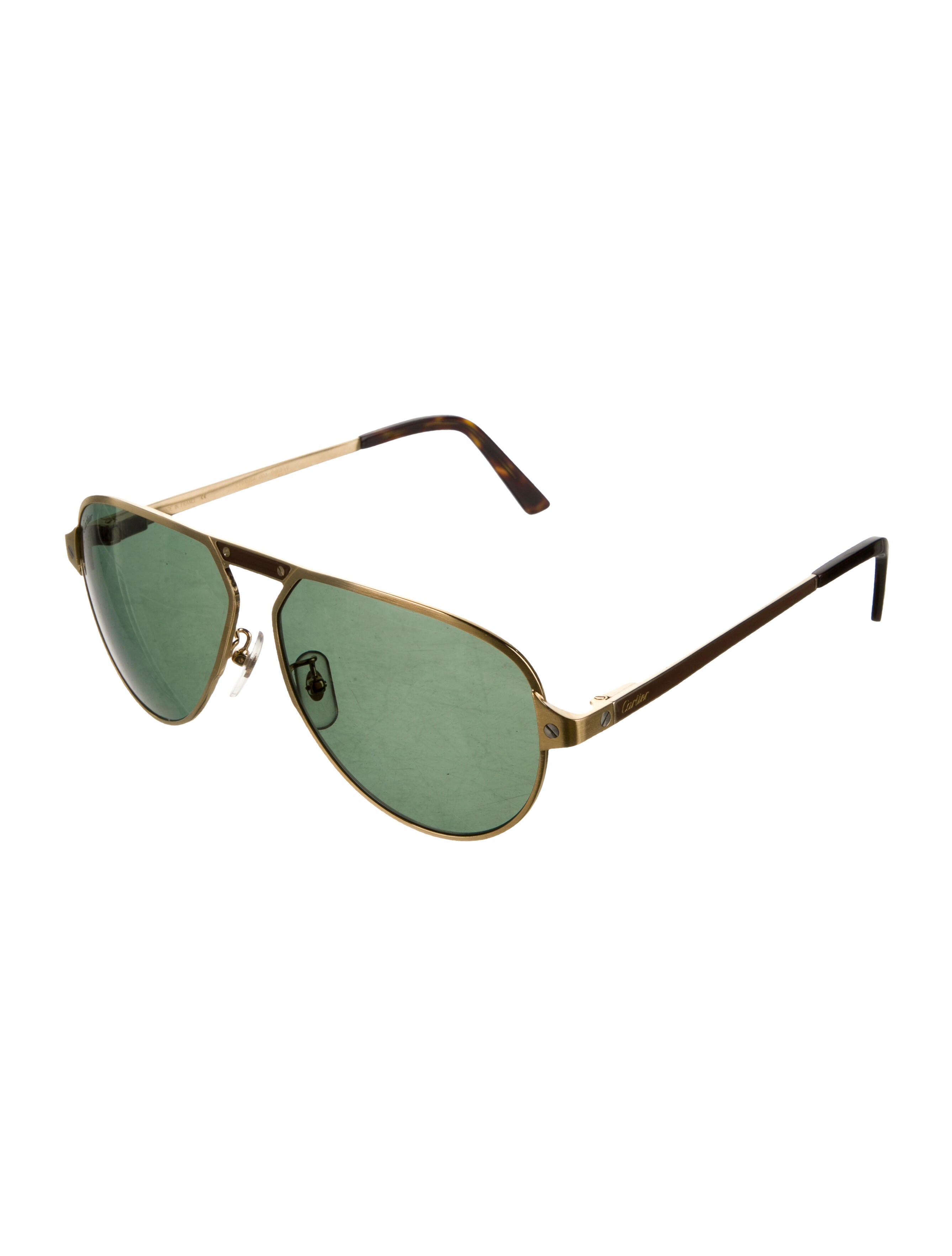 Cartier Aviator Tinted Sunglasses - Black Sunglasses, Accessories ...