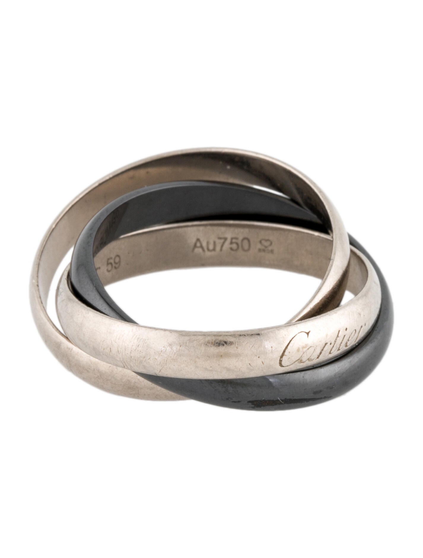 Cartier Trinity Ring, Classic Ceramic - Rolling Ring, Rings - CRT96106 ...