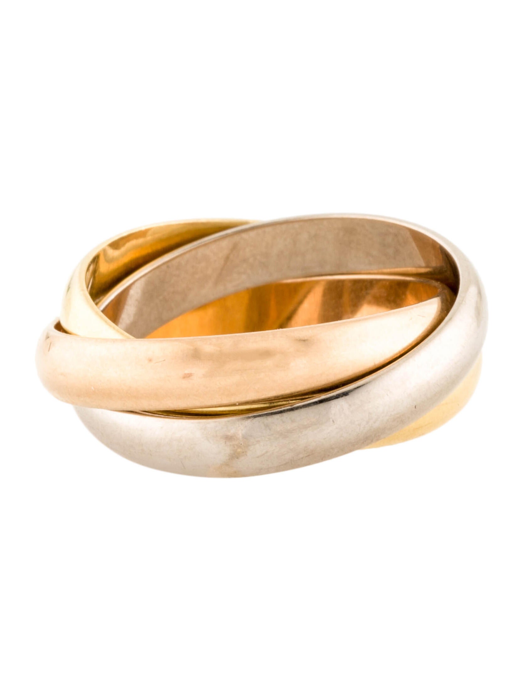 Cartier Trinity Ring - 18K Yellow Gold Rolling Ring, Rings - CRT96384 ...