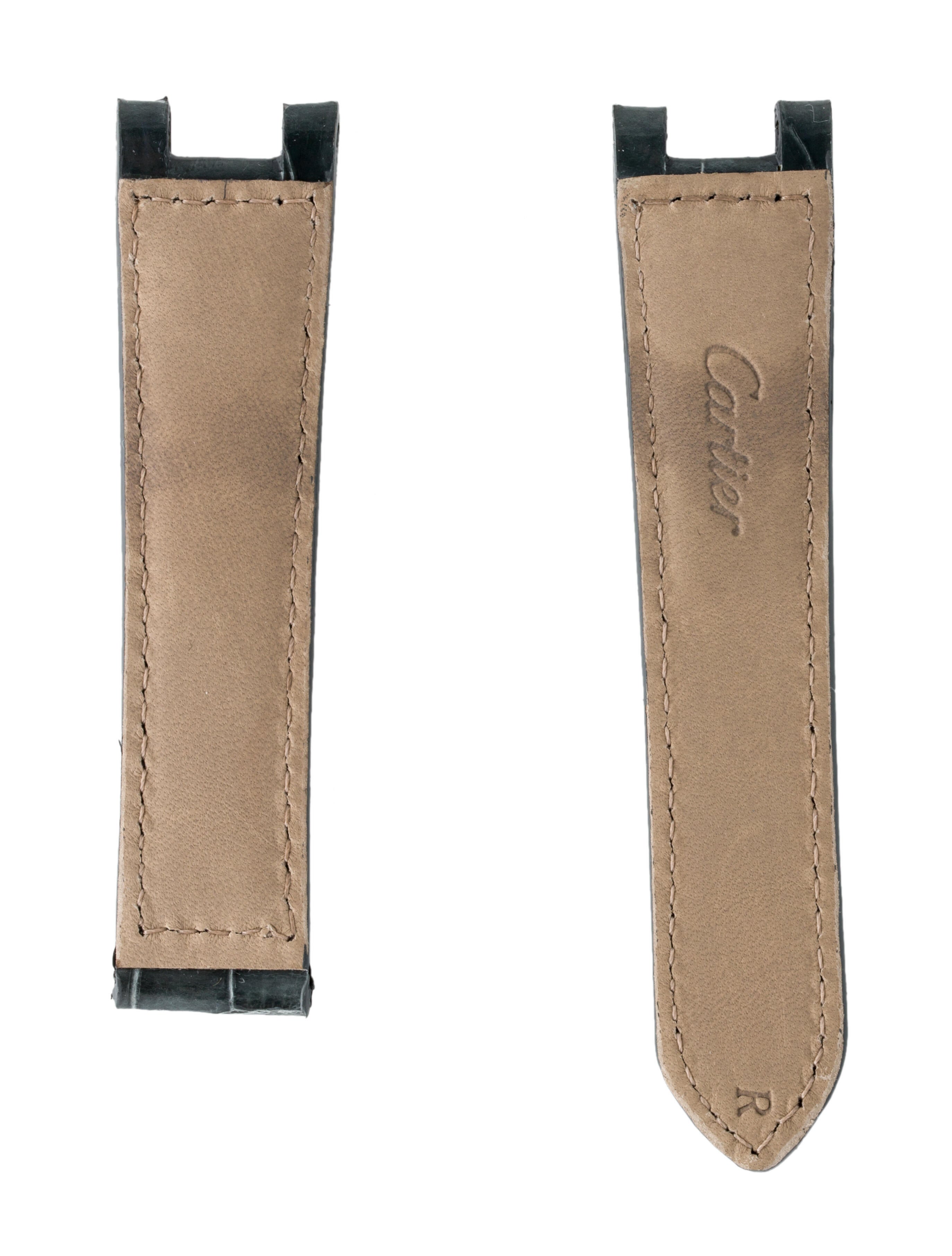 Cartier 19mm x 16mm Alligator Watch Strap for Pasha Deployant Buckle ...