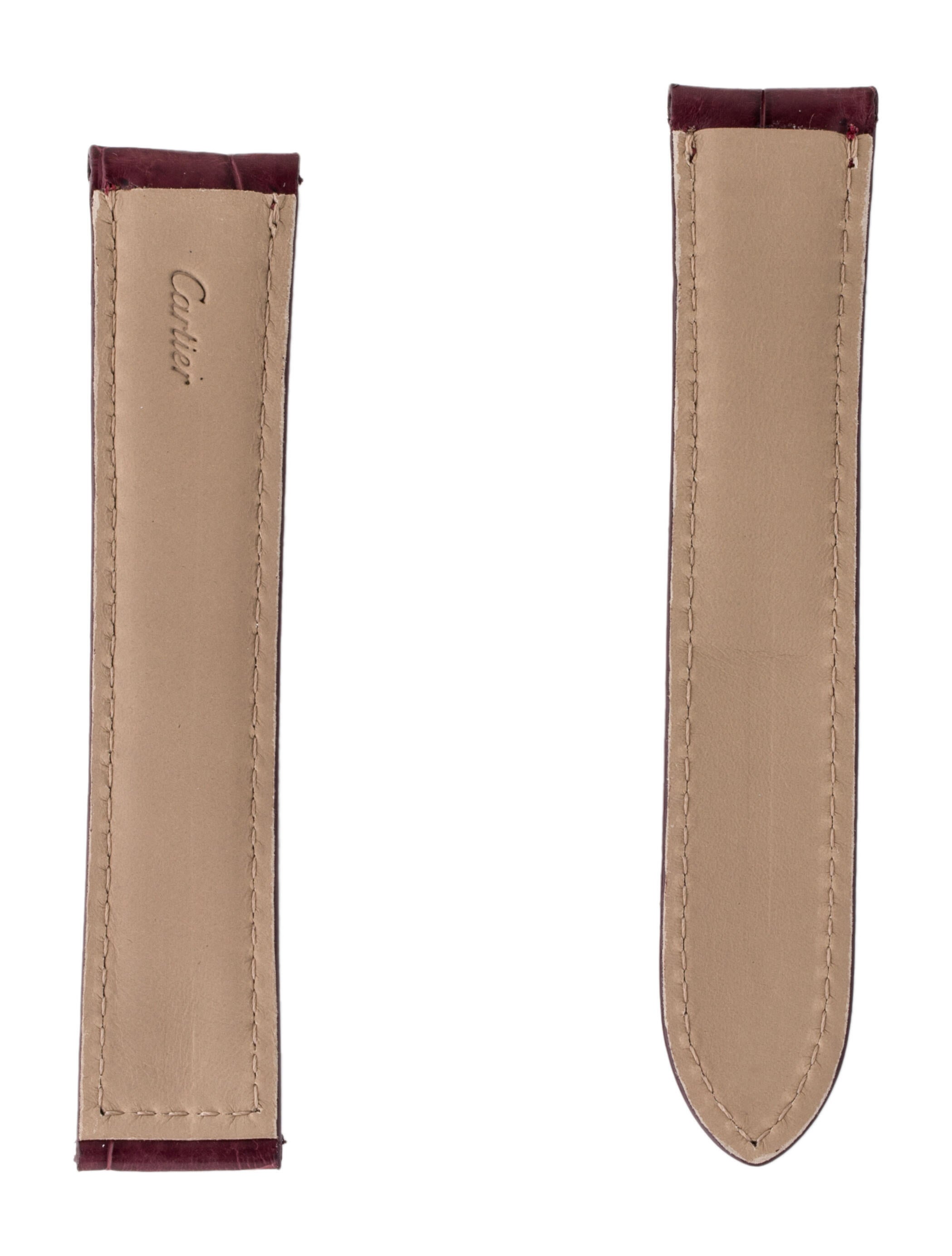 Cartier 19mm x 18mm Alligator Watch Strap for Deployant Buckle ...