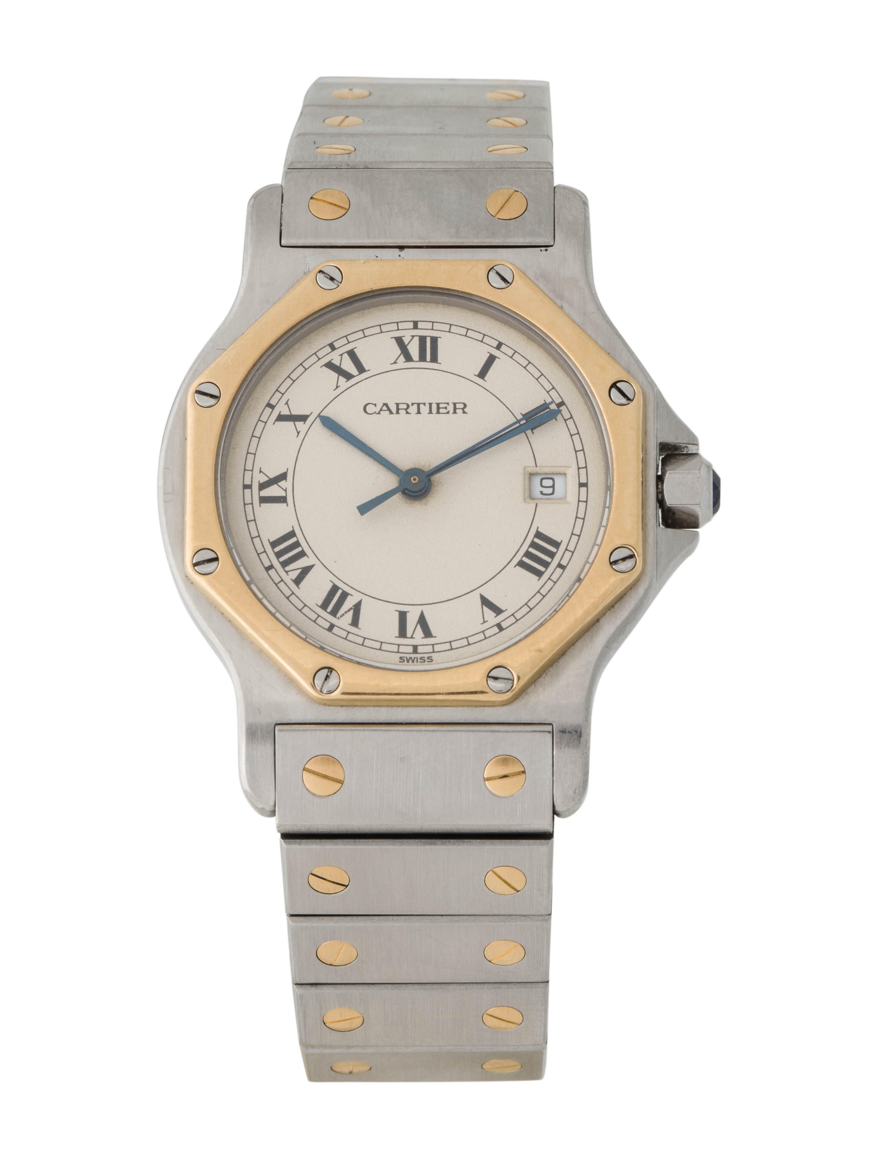 Cartier Santos Octagon Watch - 187902 | The RealReal