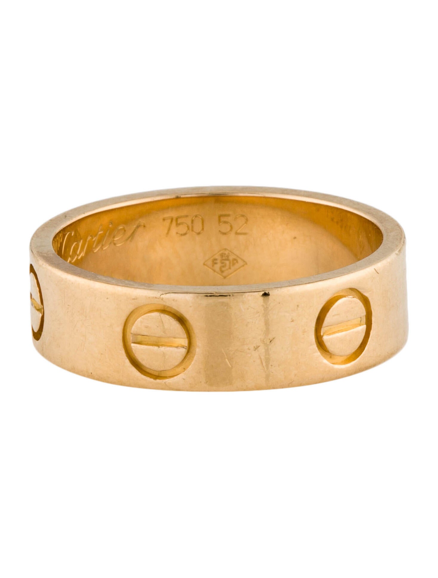 Cartier Classic Small Trinity de Cartier Ring - 18K Yellow Gold Rolling ...
