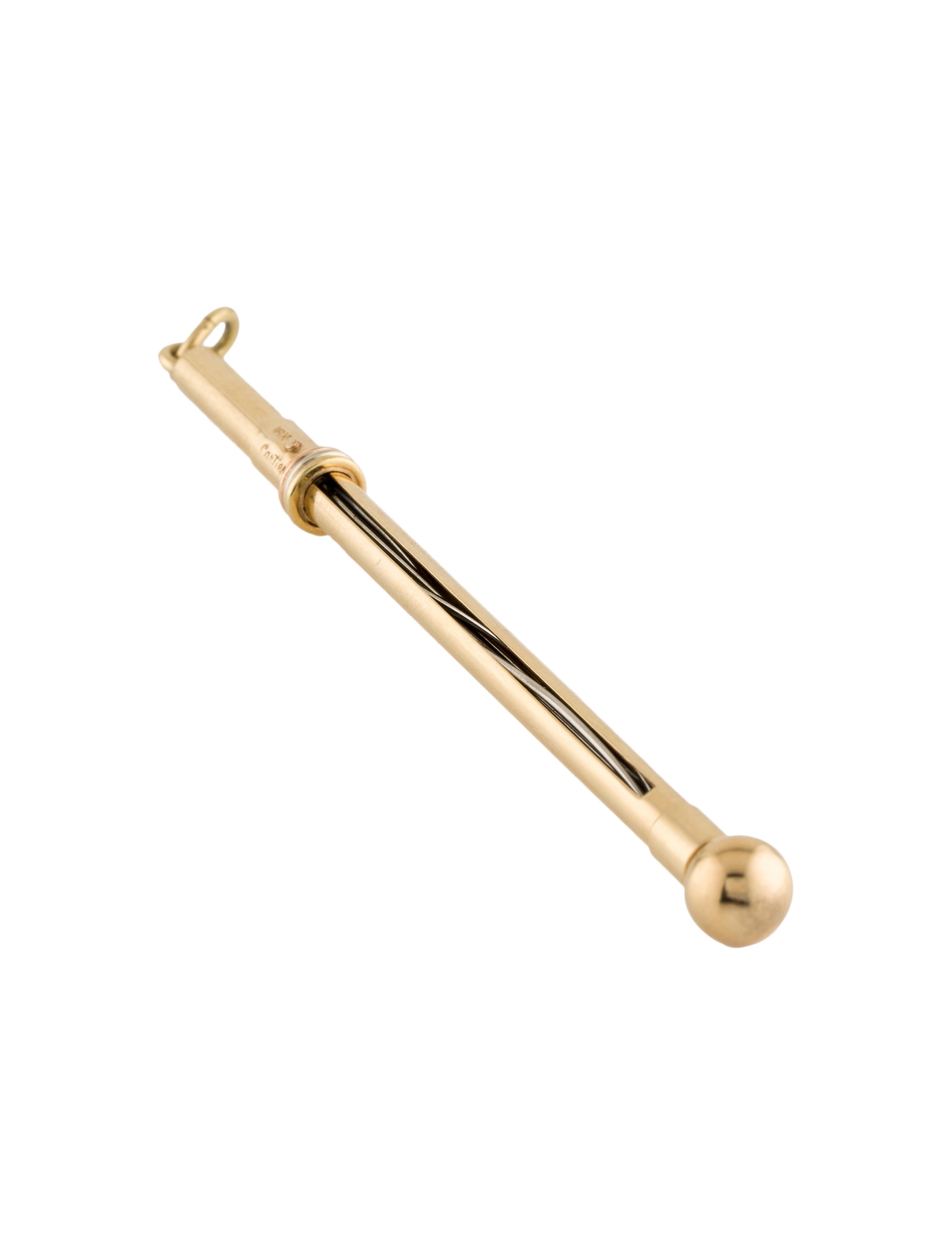 Cartier Vintage 18K Trinity Champagne Swizzle Stick Pendant - Pendant ...