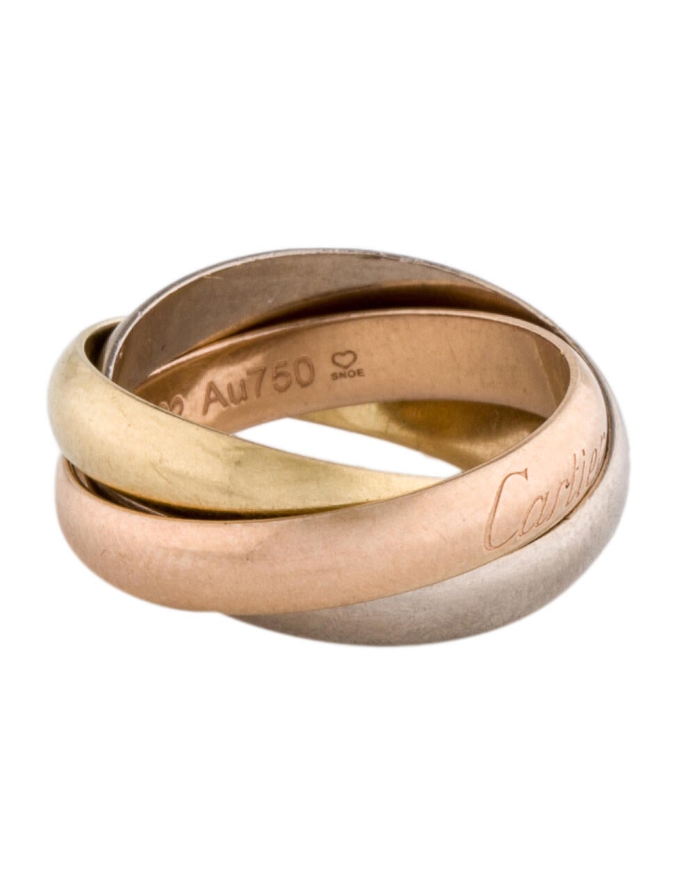 Cartier Trinity Ring - 18K Yellow Gold Rolling Ring, Rings - CRT99457 ...