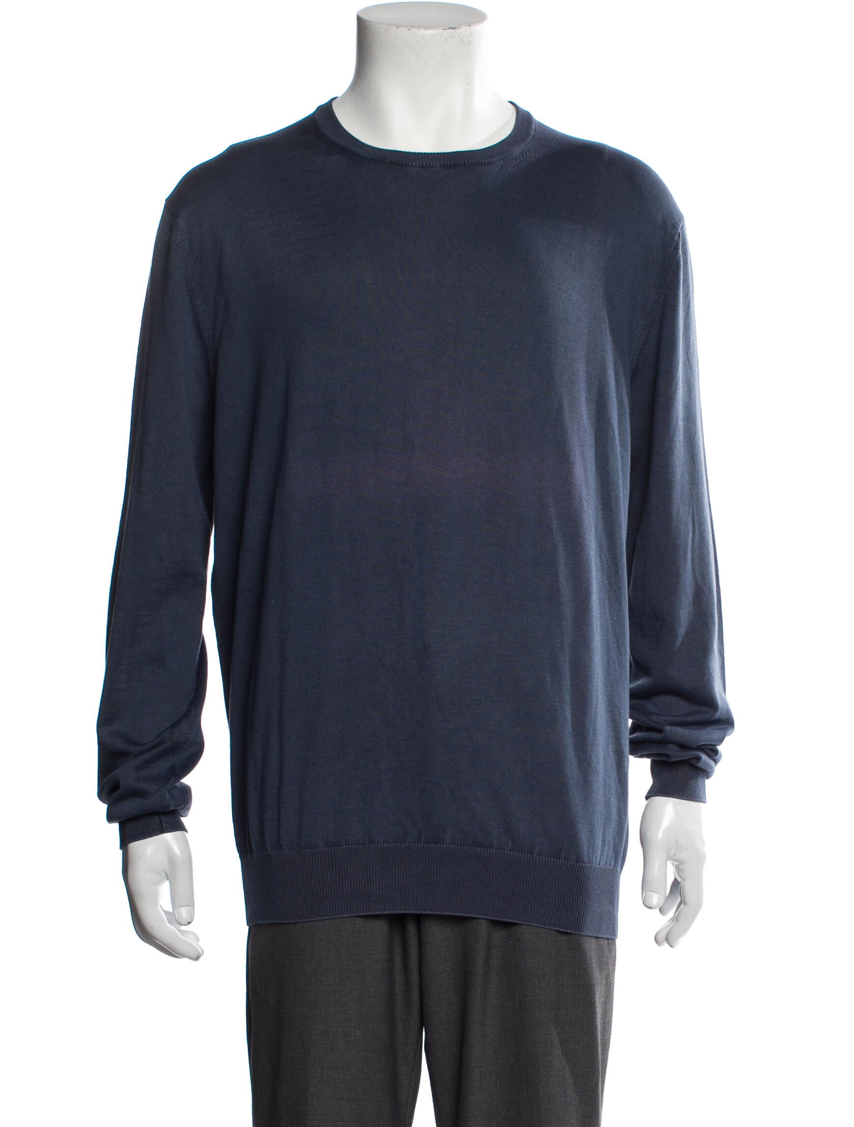 ARI Cashmere Crew Neck Pullover - Green Sweaters, Clothing - WARI021658 ...