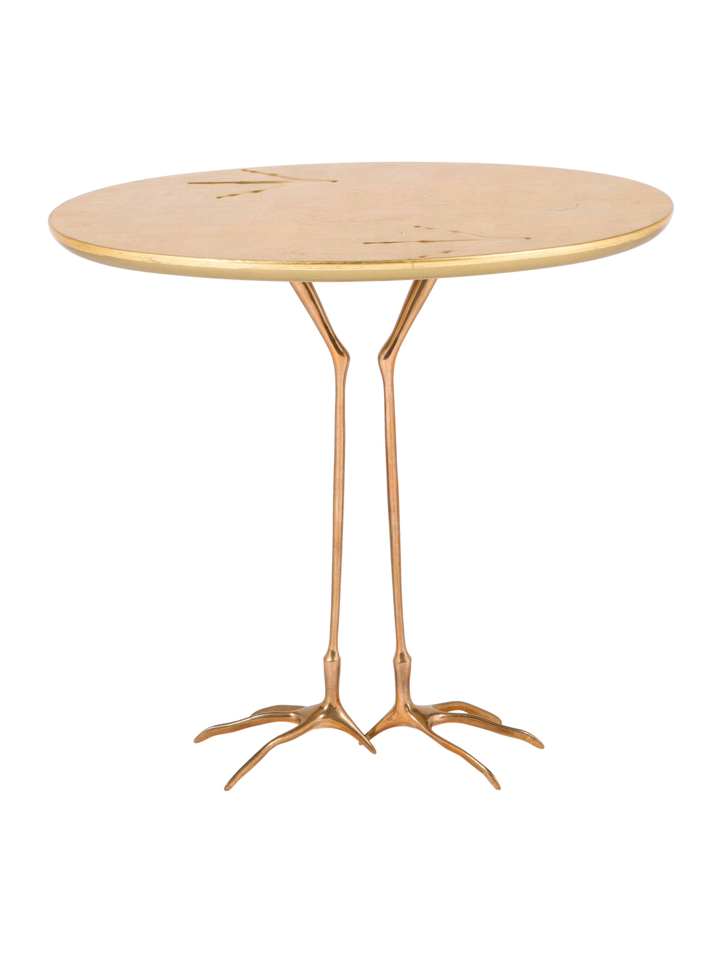 Cassina Meret Oppenheim Traccia Table - Gold Tables, Furniture ...