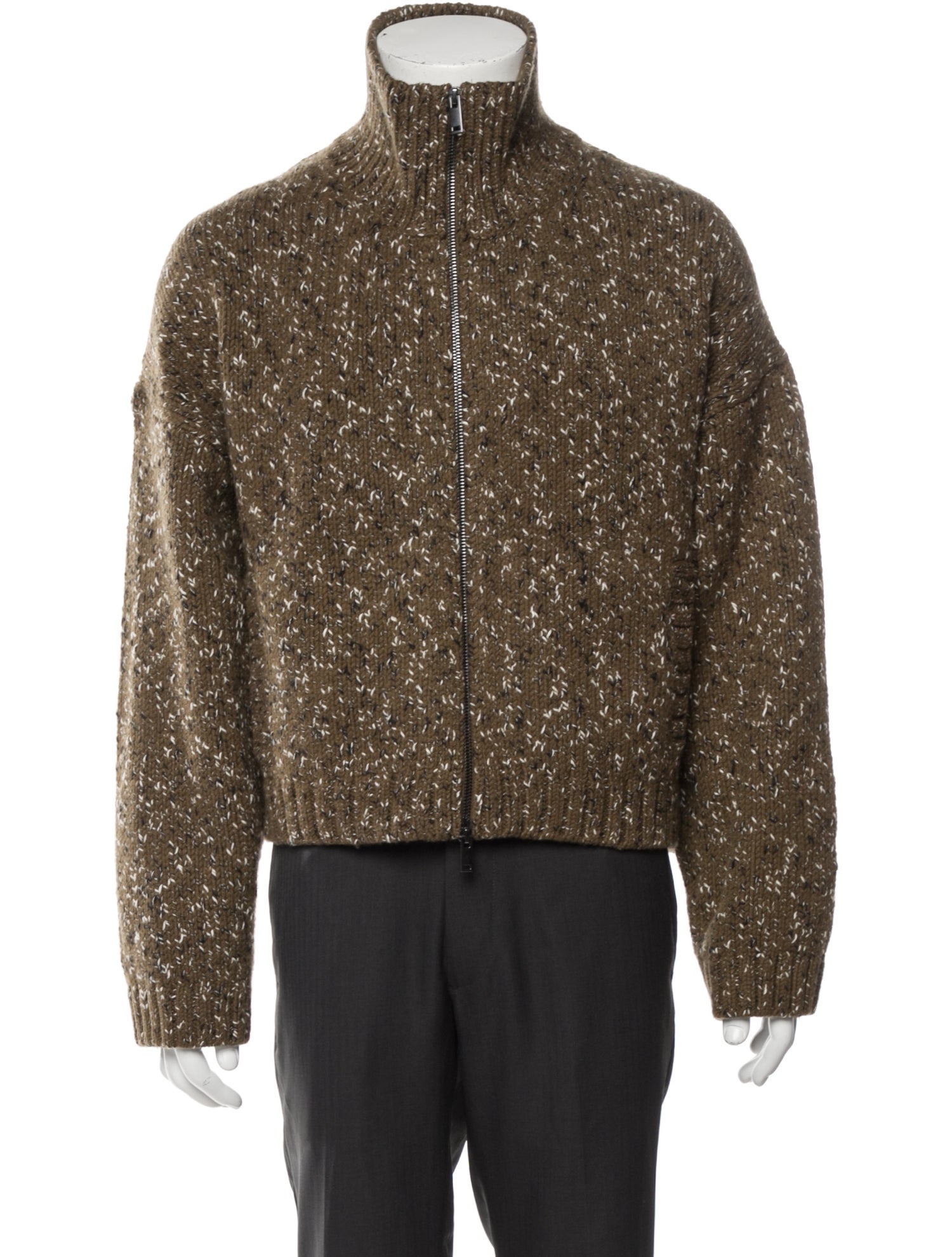 COS Wool Mock Neck Sweater w/ Tags - Green Knitwear, Clothing - CSO21720 | The RealReal