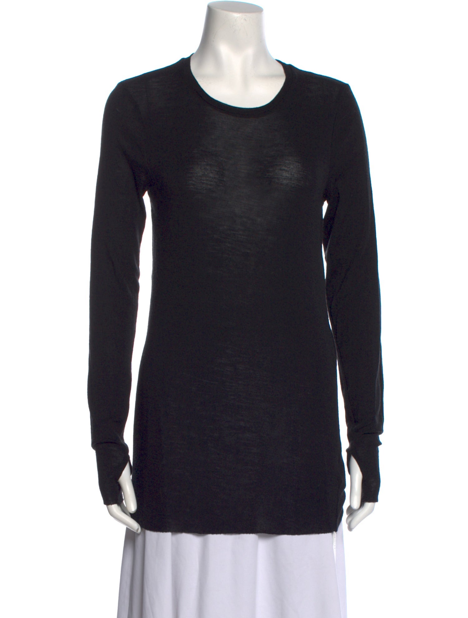 COS Wool Scoop Neck Tunic - Black Tops, Clothing - CSO22123 | The RealReal