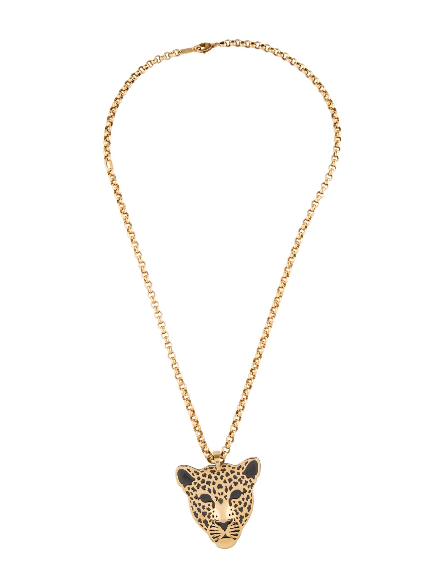 Carrera y Carrera Two-Tone Bestiario Leopard Pendant Necklace - Pendant ...