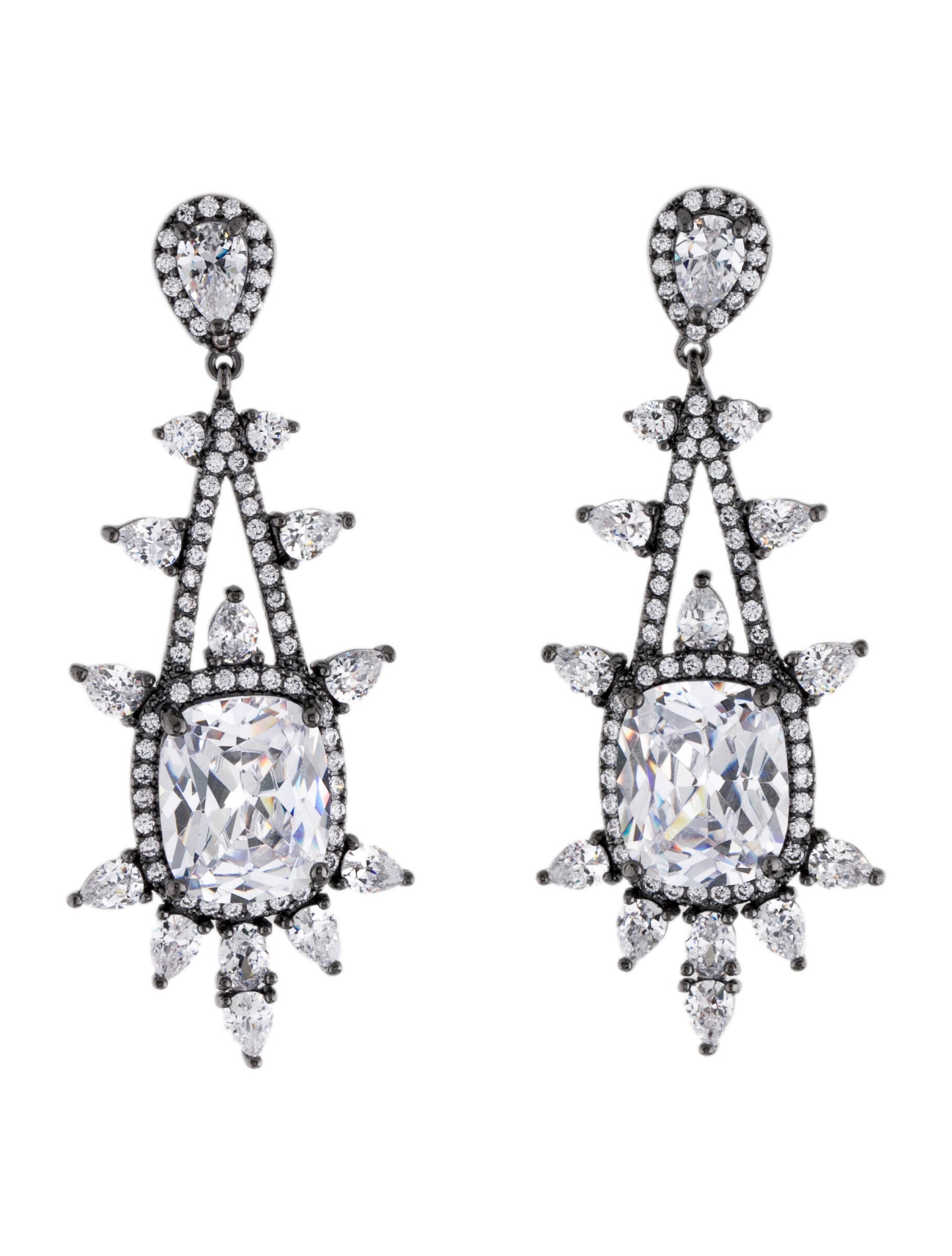 APM Monaco Pearl & Cubic Zirconia Star Drop Earrings - Clear, Sterling ...